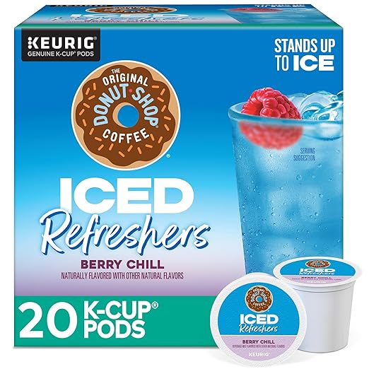 Amazon.com : The Original Donut Shop Iced Refreshers, Berry Chill, Brew ...