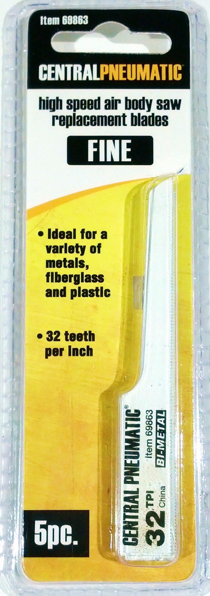 High Speed Air Body Saw Replacement Blades, Fine, 5 Pc. - Amazon.com