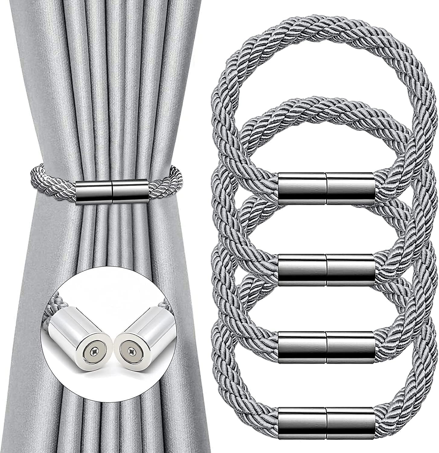 Amazon.com: 4Pcs Curtain Tiebacks, Decorative Modern Style Curtain Ties ...