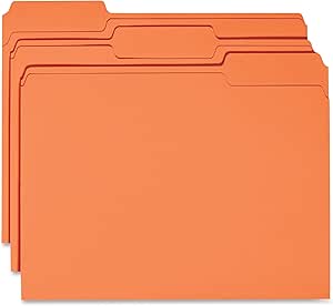 Amazon.com : Business Source 1-ply Tab Colored File Folder : Office ...