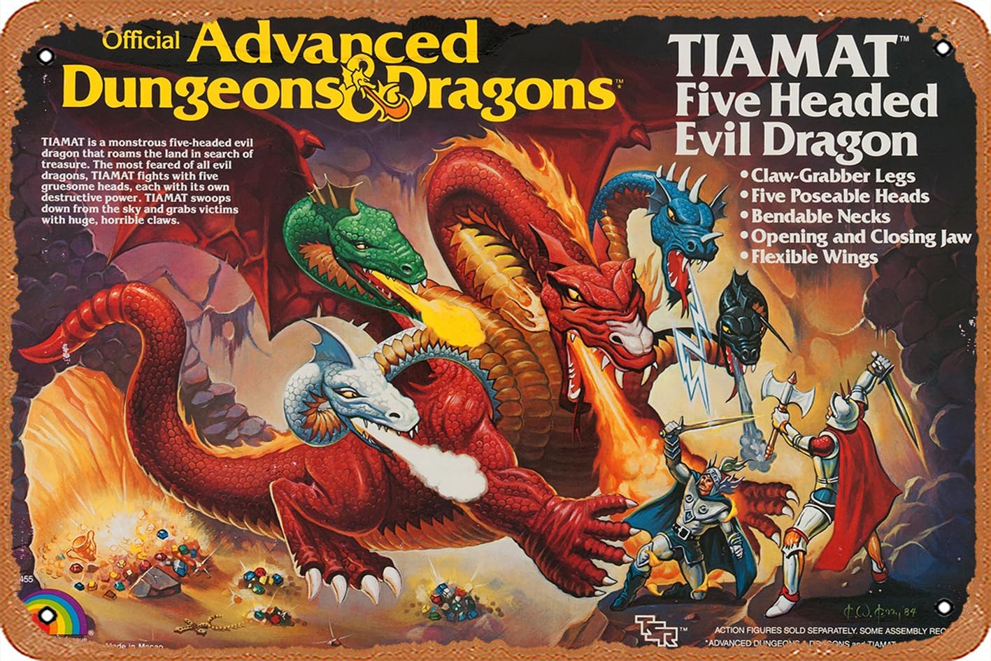 Amazon.com : Vintage Metal Tin Sign Retro Metal Sign Dungeons and ...