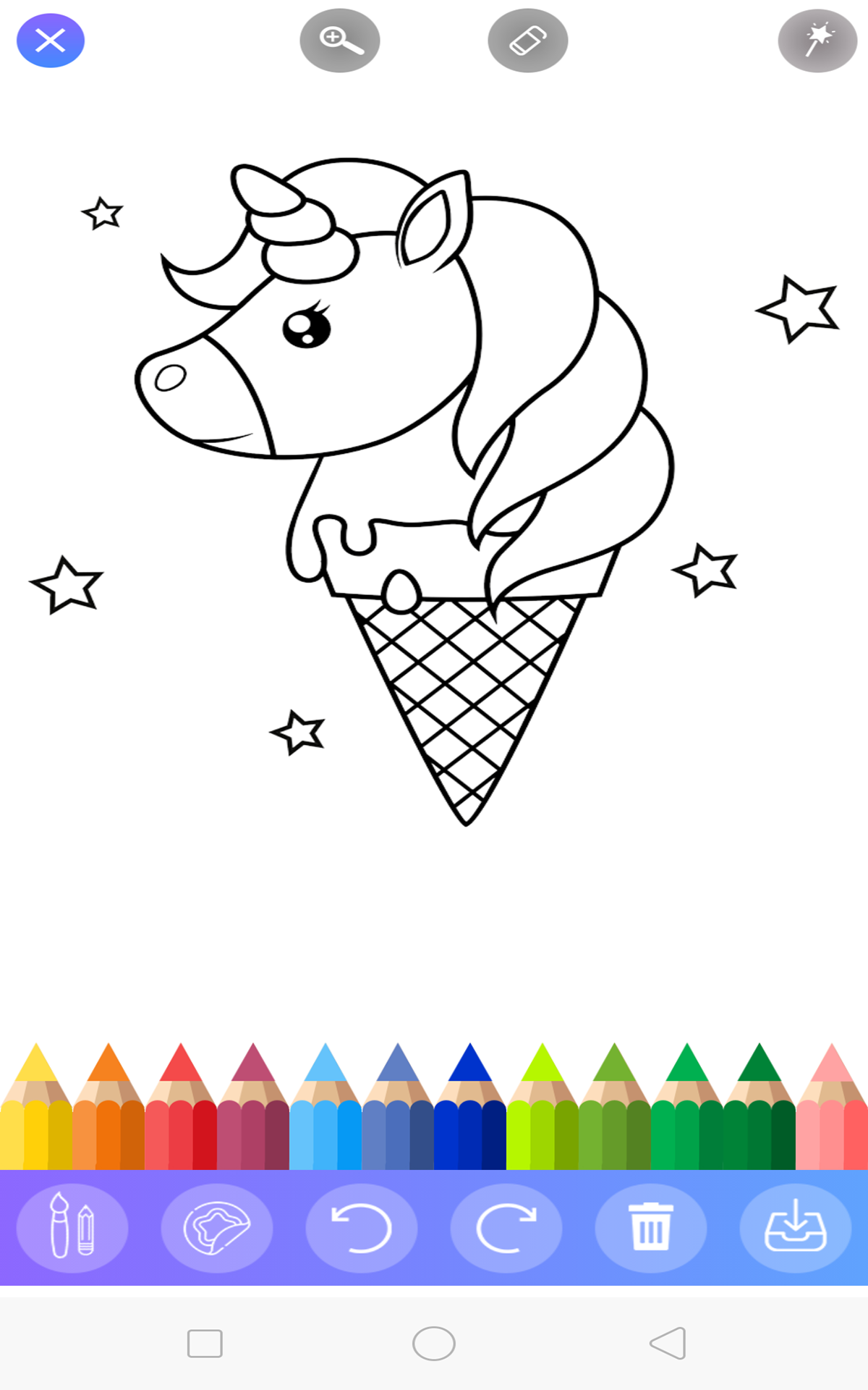 Unicorn Rainbow Glitter Coloring Book - Color Games - App on Amazon ...