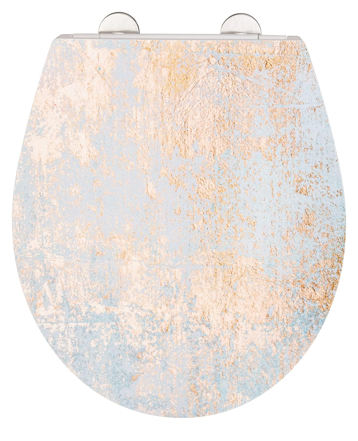 WENKO WC-Sitz Mod. Agate, Toilettensitz aus antibakteriellem Duroplast ...