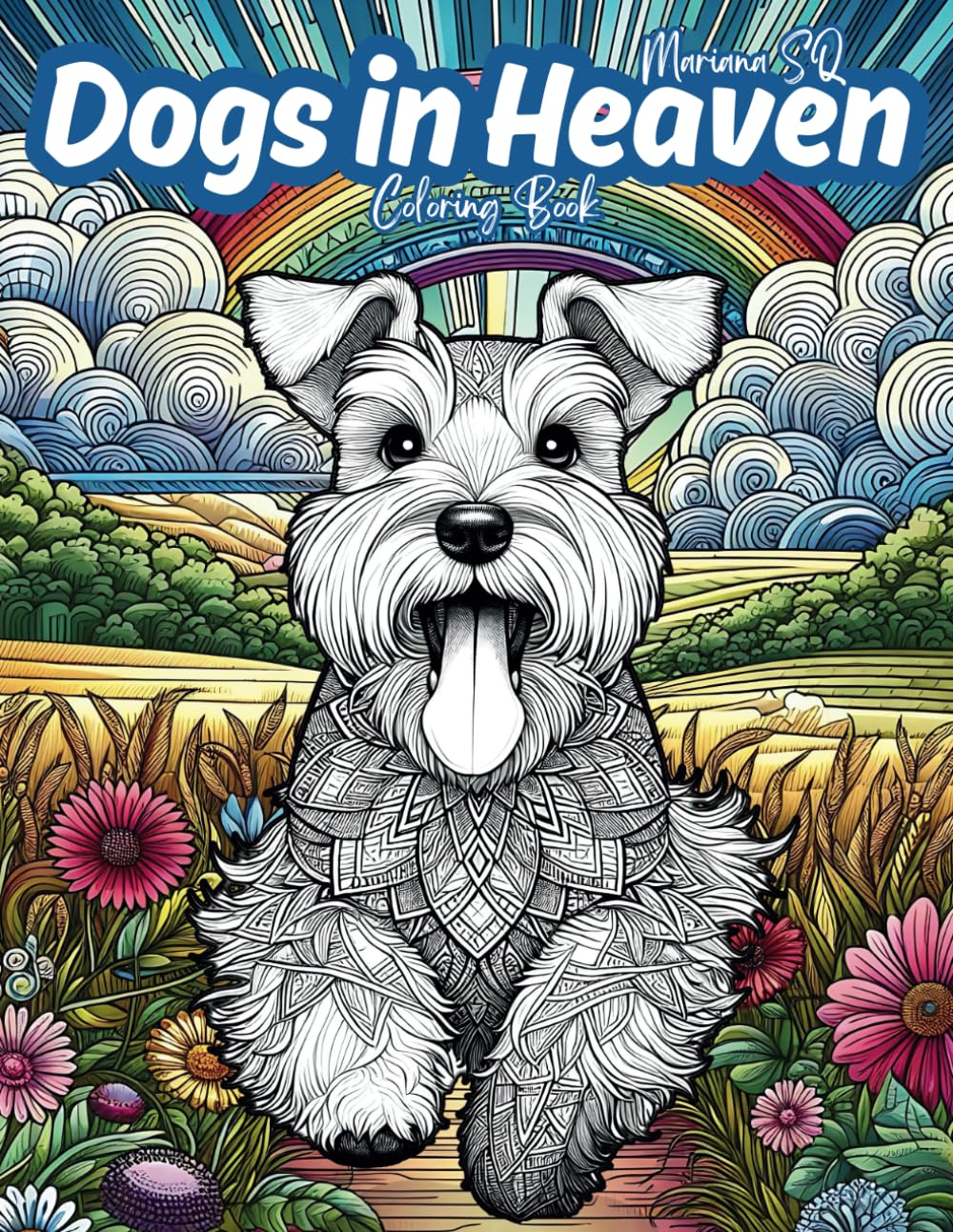 Amazon.com: Dogs in Heaven: A Mandala Coloring Book for Dog Lovers | 51 ...