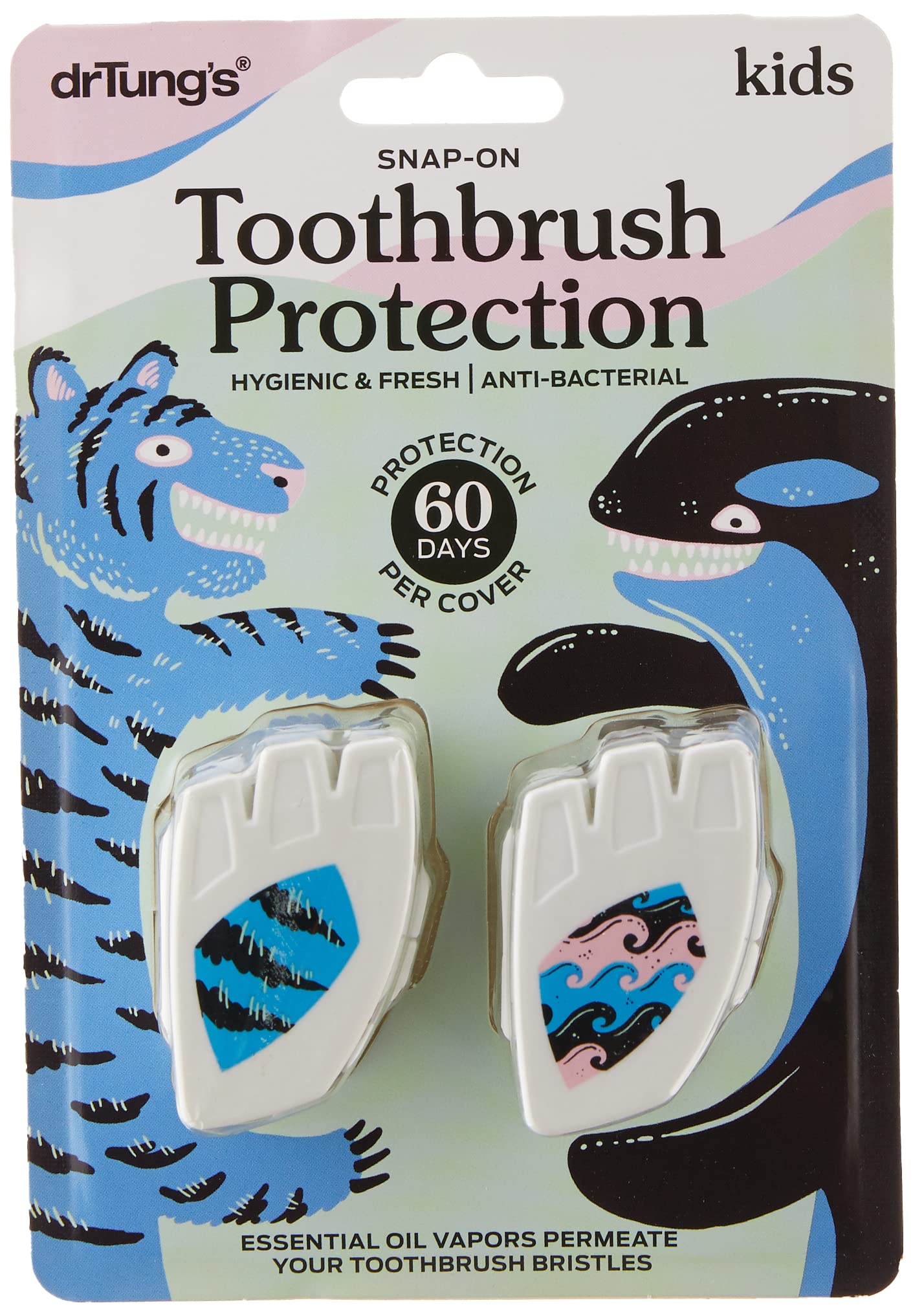Amazon.com: Dr. Tung's KIDS Snap-On Toothbrush Protector 2 Count, Fits ...