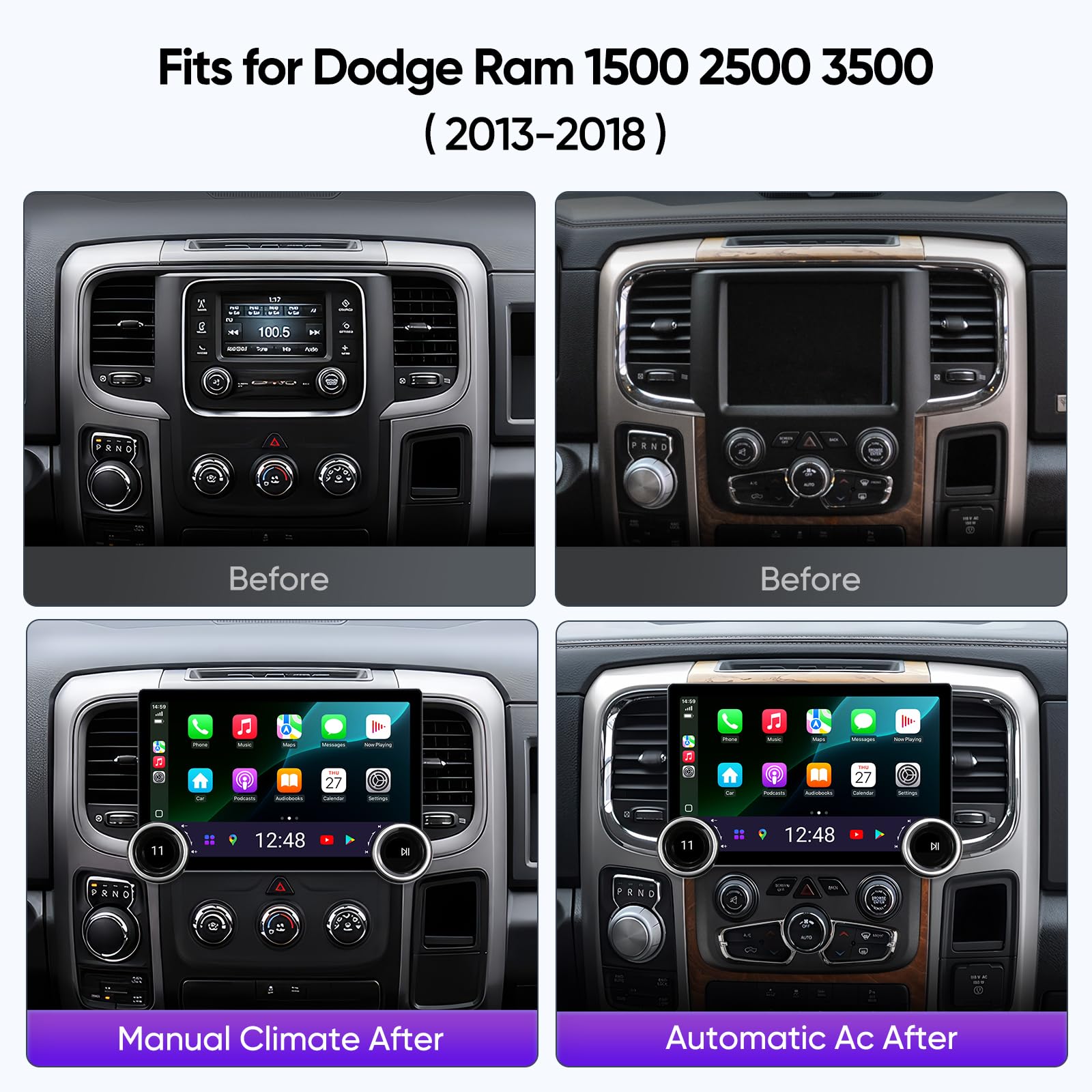 Snapklik.com : 11.5 Inch Touchscreen Car Stereo Radio For Dodge Ram ...