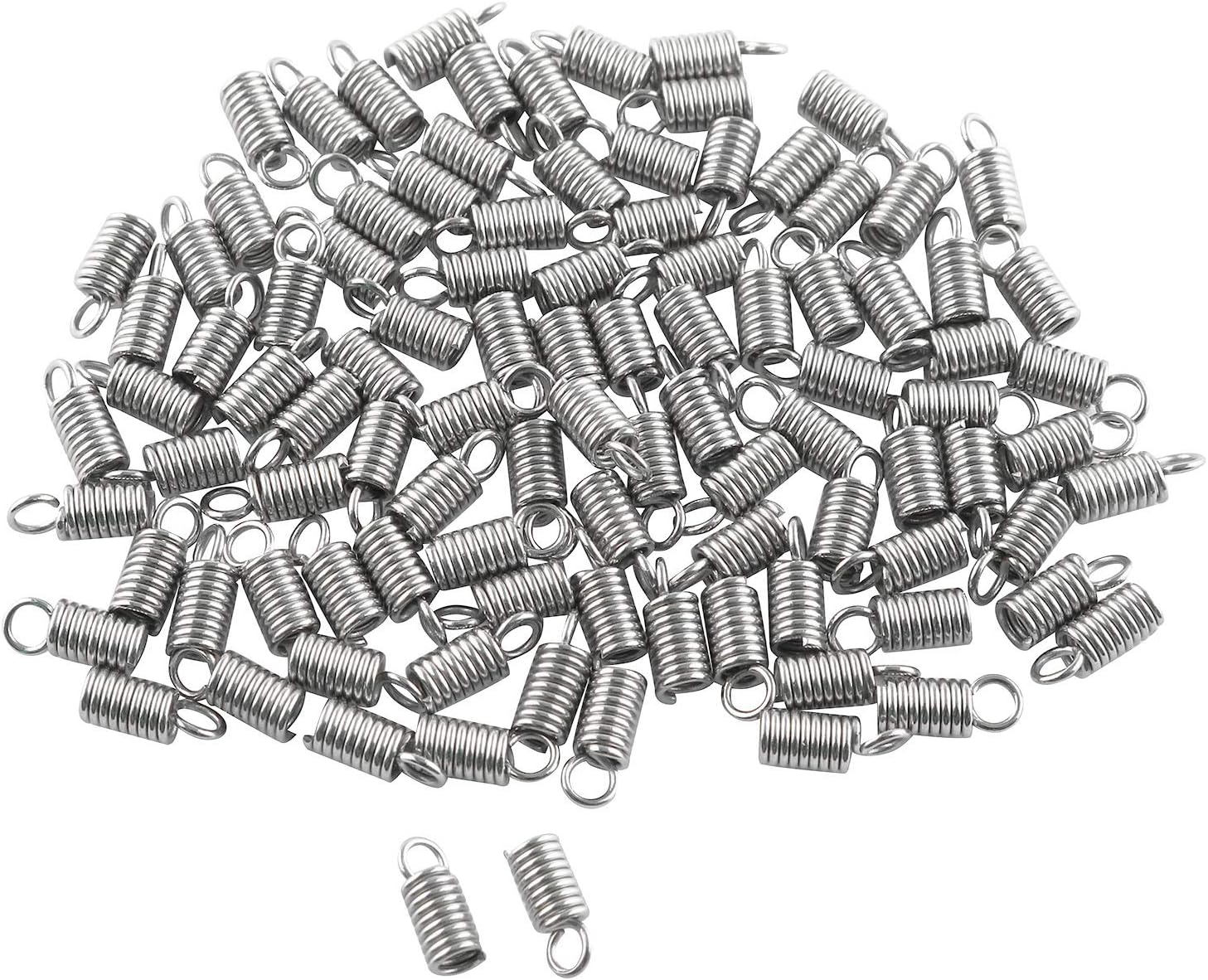 Amazon.com: LQ Industrial Cord End Cap 100PCS Stainless Steel Spring ...