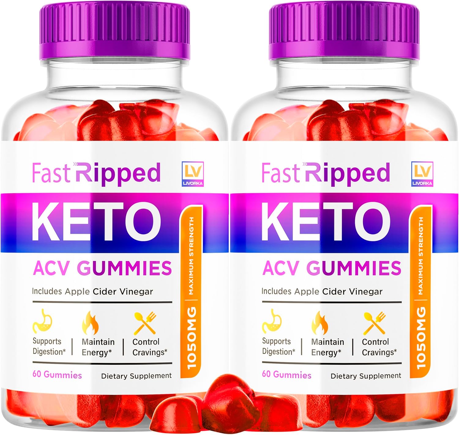 Amazon.com: (2 Pack) Fast Ripped Keto ACV Gummies Advanced Weight Loss ...