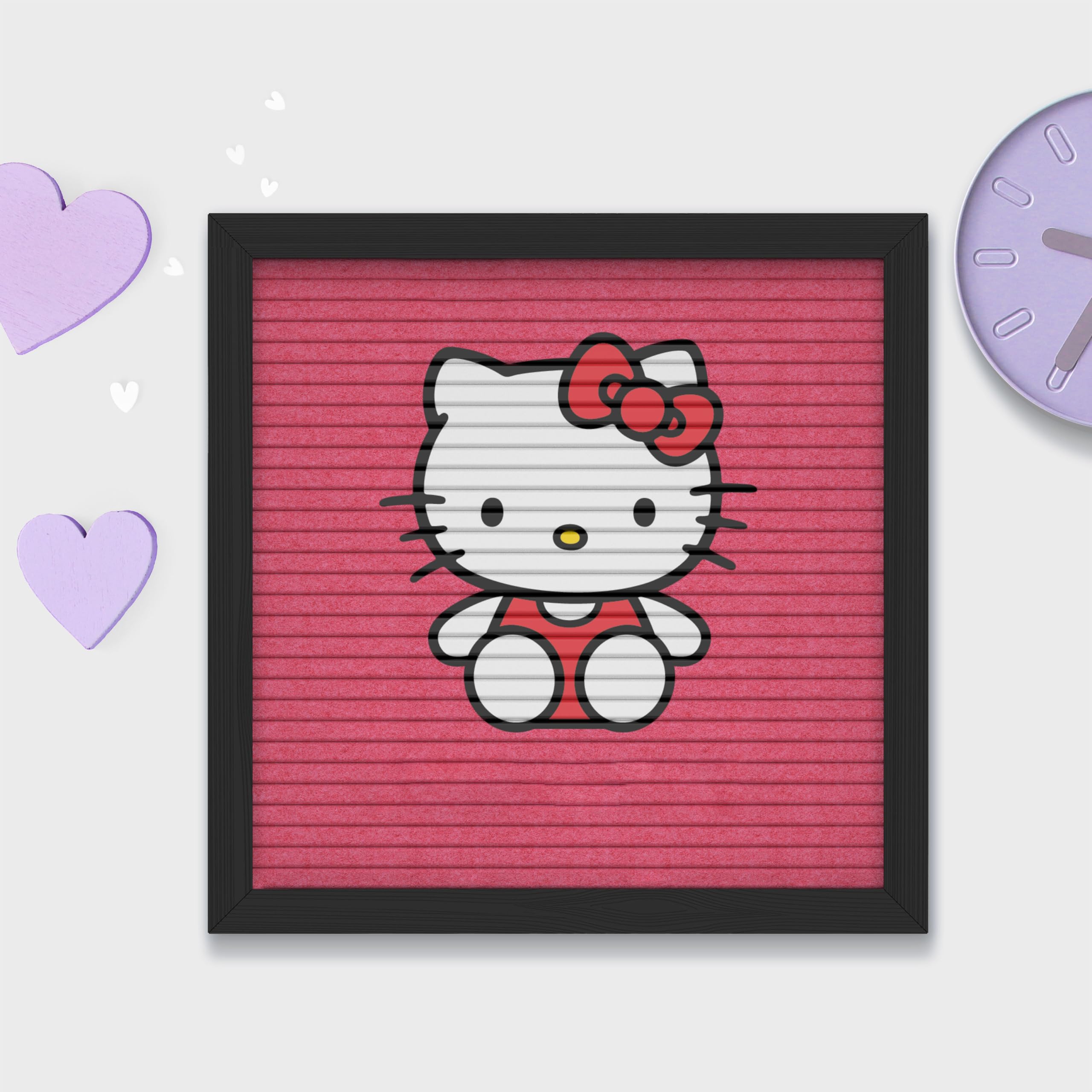 Amazon.com: Hello Kitty Felt Message Board – Red, 10x10 Inch Frame with ...