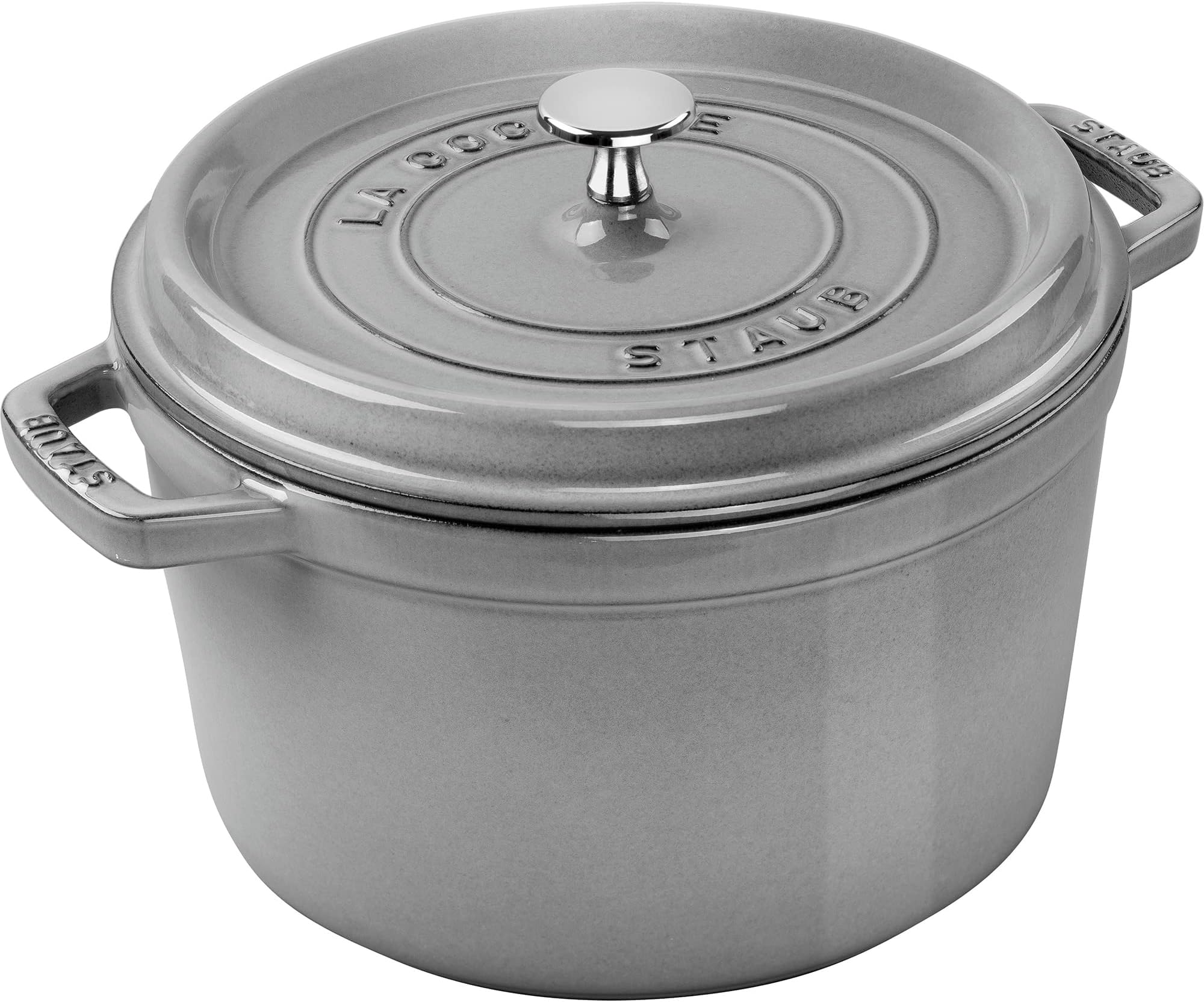 Amazon.com: Staub Cast Iron 3.5-qt Braiser - Graphite Grey, Made in ...