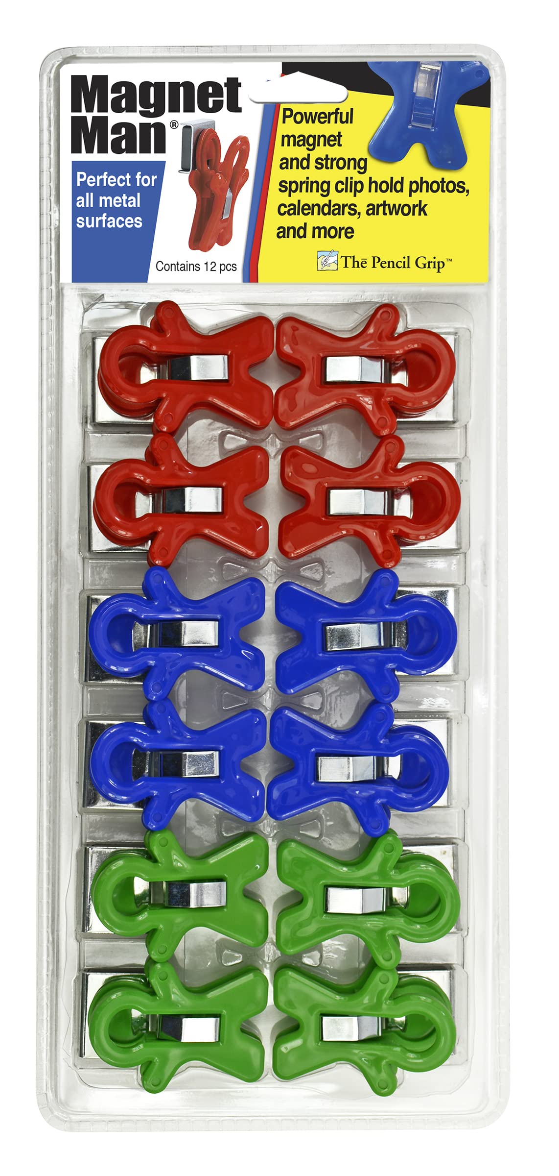 Snapklik.com : The Pencil Grip Magnet Man People Shaped Magnet Clips