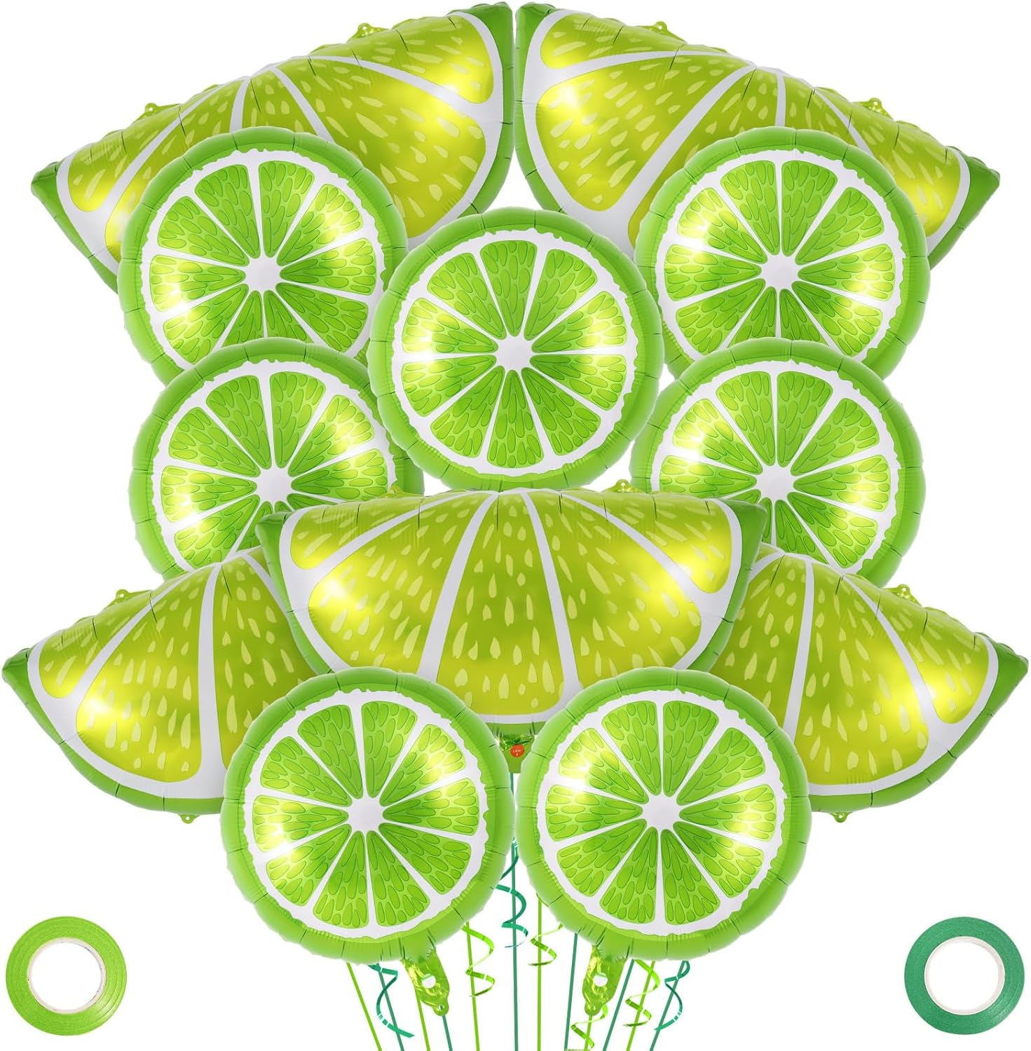 Amazon.com: Lime Fruit Balloons - 12 Pcs Green Lemon Foil & Mylar ...