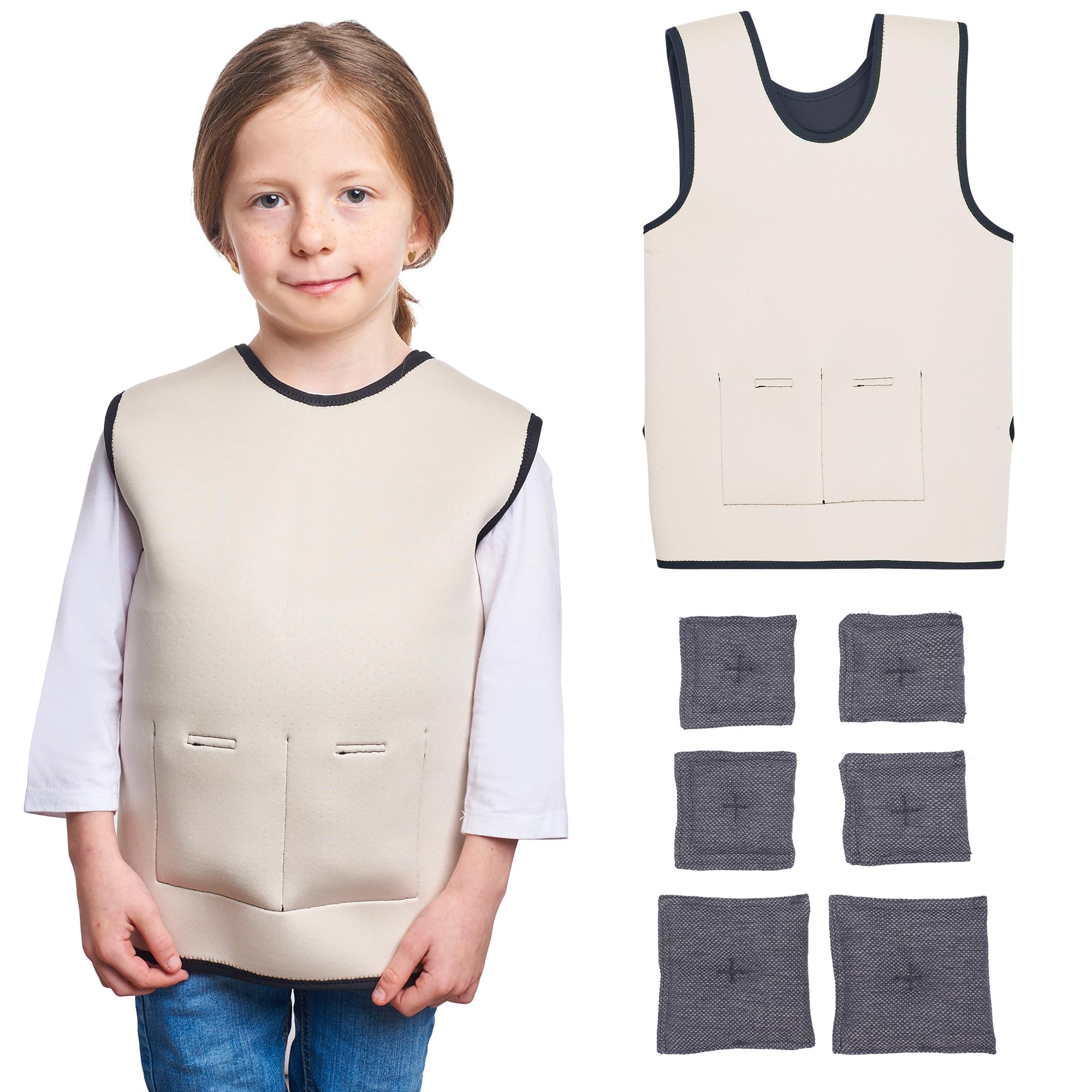 Snapklik.com : Weighted Vest For Kids Sensory Compression Vest For ...