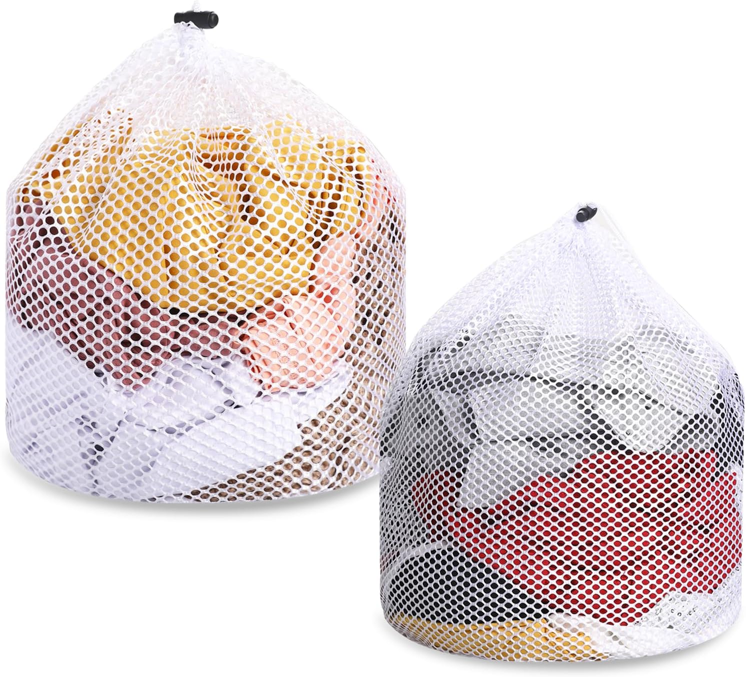 Amazon.com: 2 Pcs Laundry Sock Bags Mesh Wash Bags Machine Washable ...
