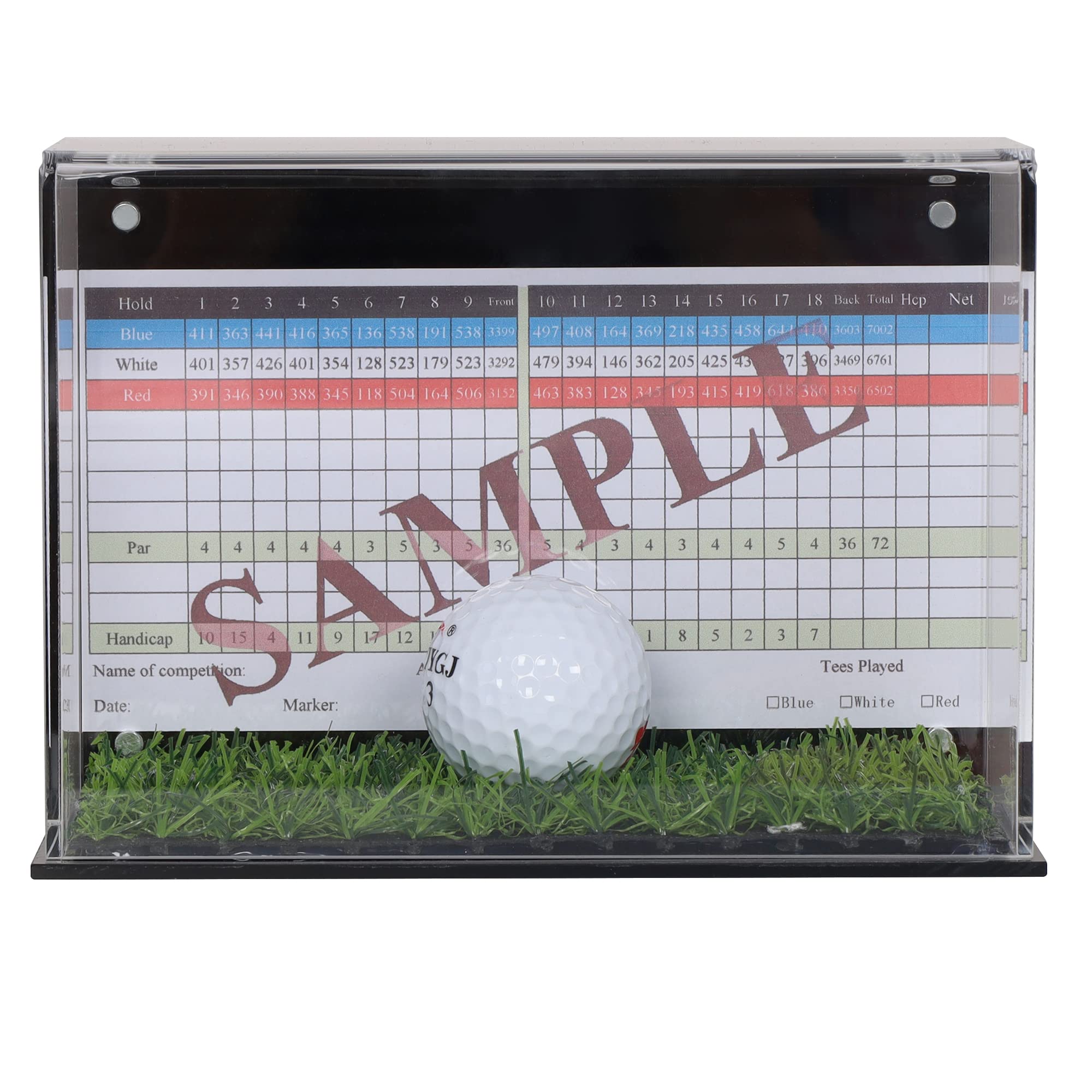 Amazon.com: Golf Ball Display Case Stand with Turf Base : Sports & Outdoors