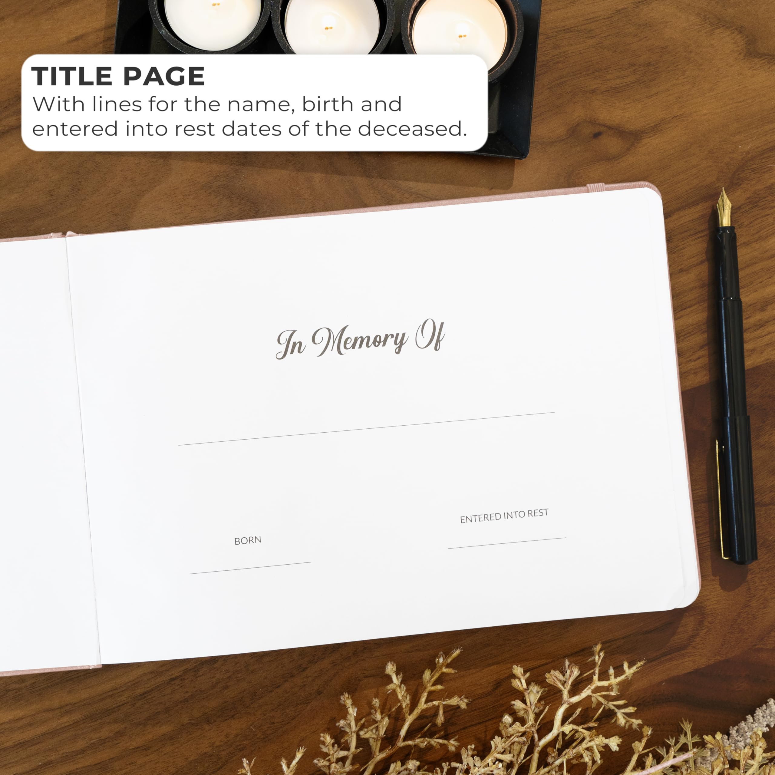 Snapklik.com : Skyline Funeral Guest Book For Memorial & Funeral ...