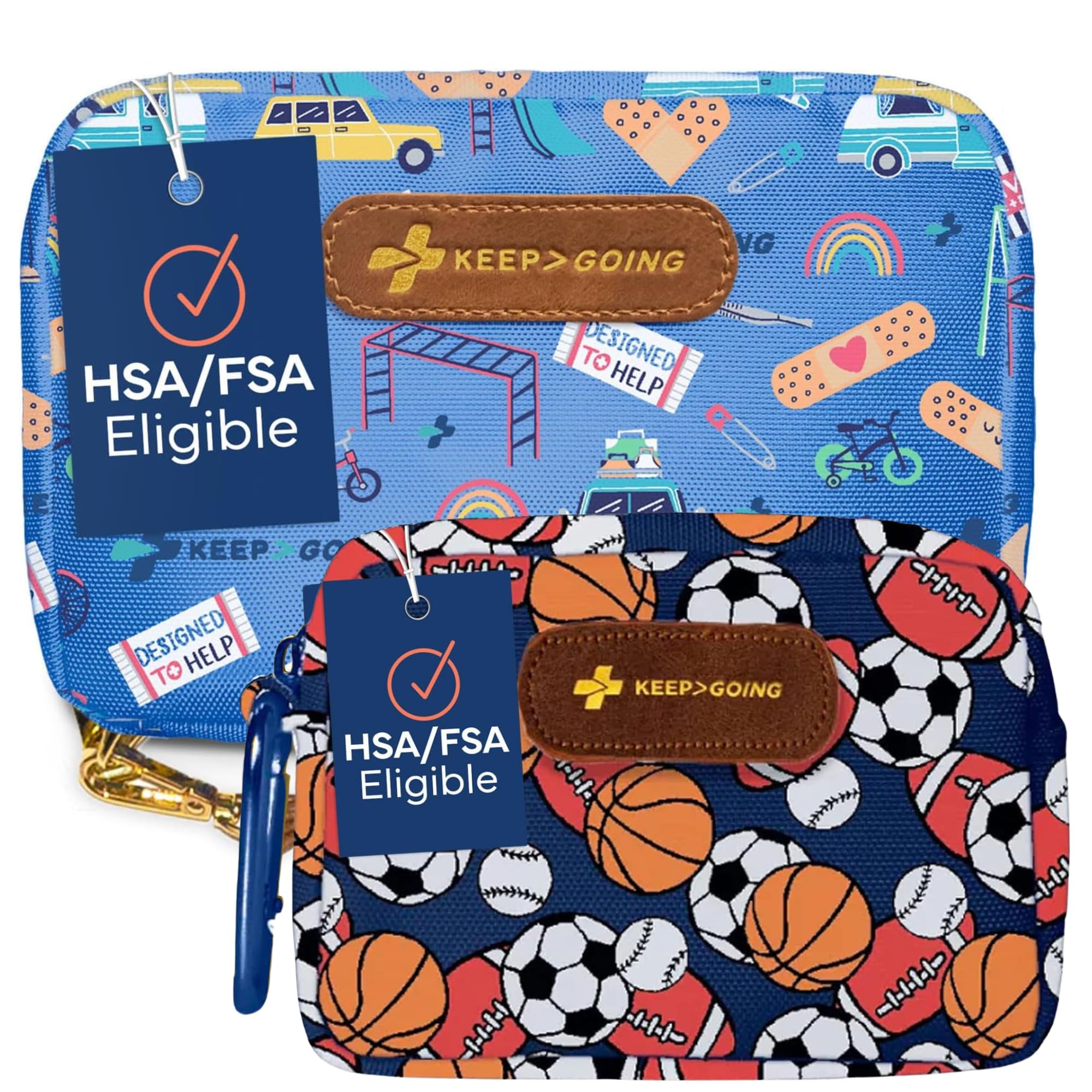 Amazon.com: Keep Going Travel First Aid Kit Bundle of 2 Kits, First Aid ...