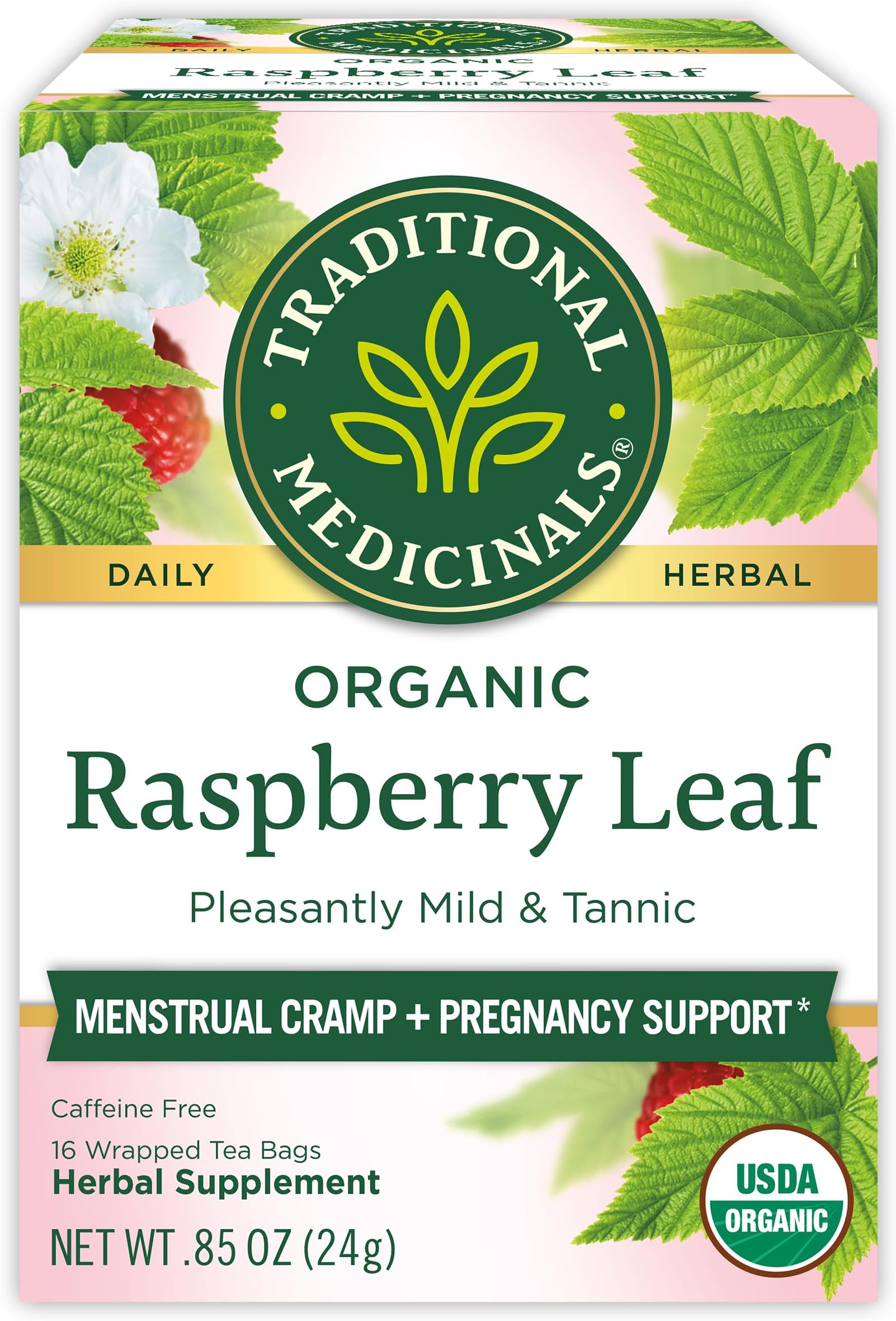 Amazon.com : Traditional Medicinals Tea, Organic Raspberry Leaf, Eases ...