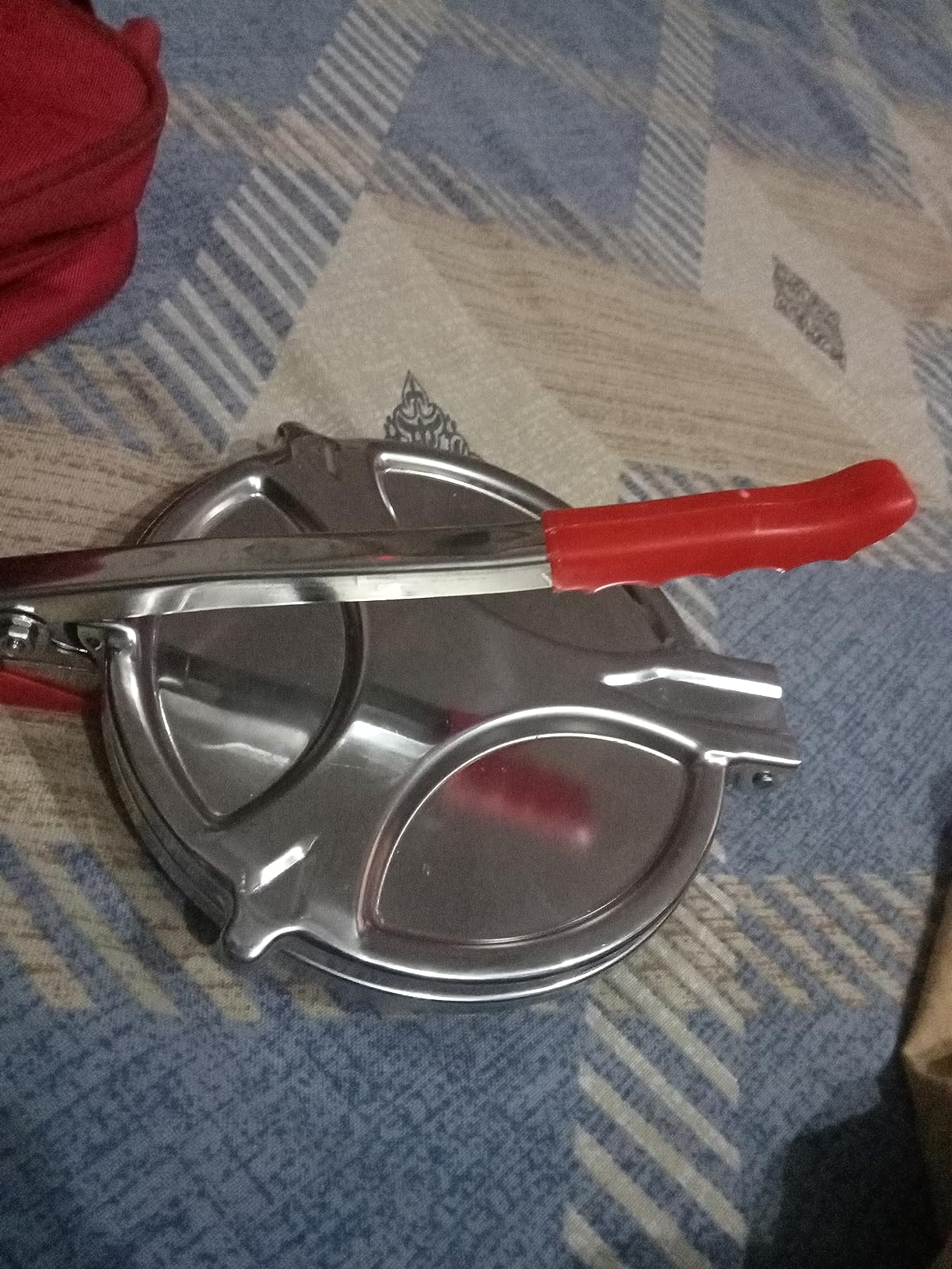 Buy Shree CHAMUNDA Plastic Stainless Steel Puri Maker Press Machine - ROTI CHAPATI Presser for ...