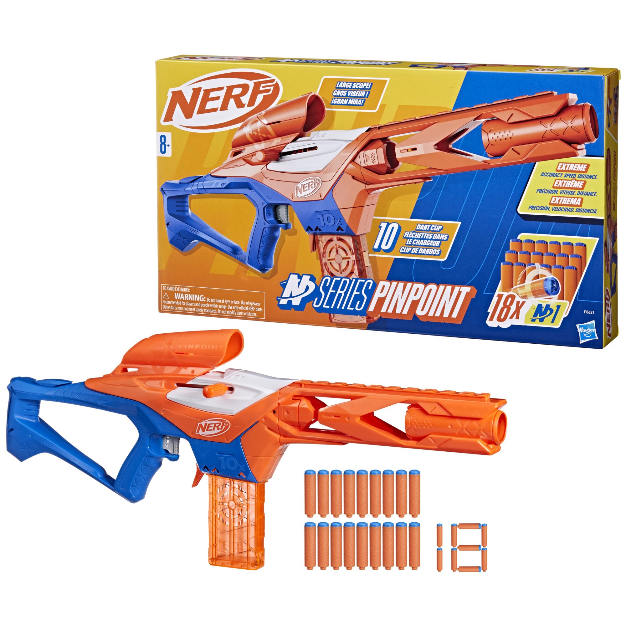 Lançador Nerf N Series Pinpoint - Com 18 dardos Nerf N1 (Compatíveis ...