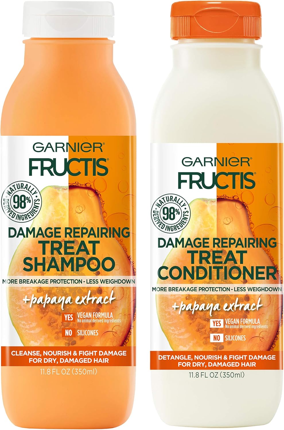Garnier Fructis Damage Repairing Treat Shampoo and Conditioner, 98 ...