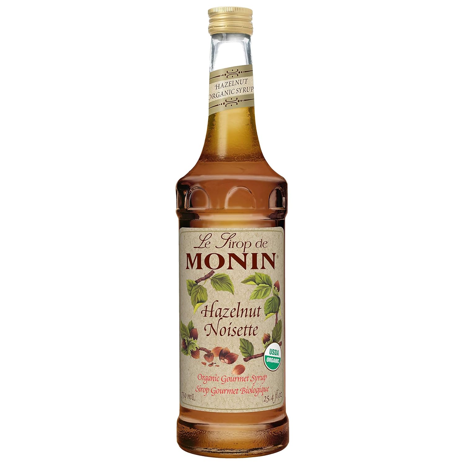 Amazon.com: Monin Organic Hazelnut Flavor Syrup, 750 Milliliter - 6 per ...