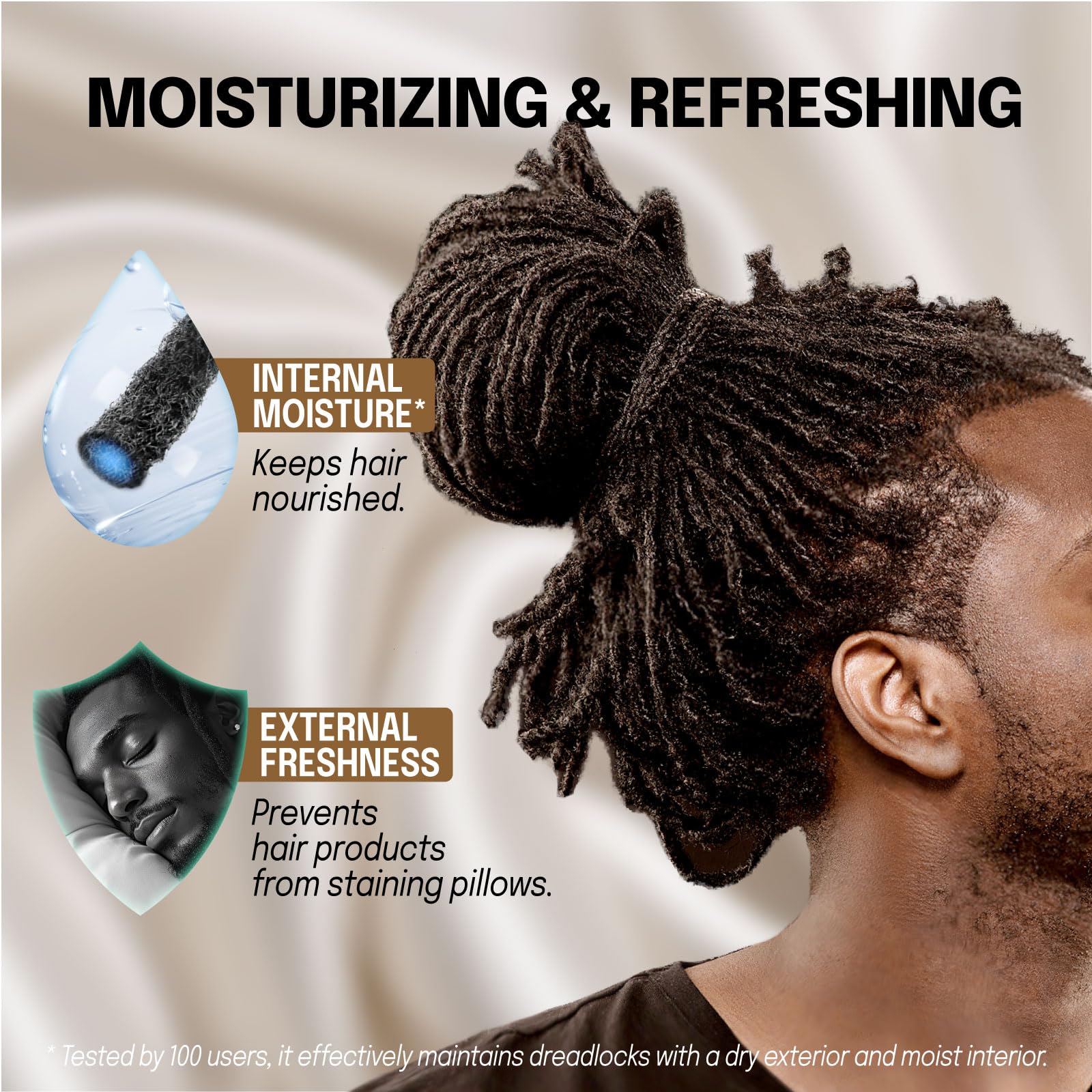 Snapklik.com : Satin Men Bonnet For Long Hair: Extra Deep & Large