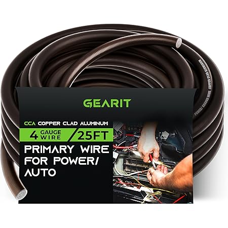 Amazon.com: Rockville RWK4CU 4 AWG Gauge 100% Copper Complete Amp ...