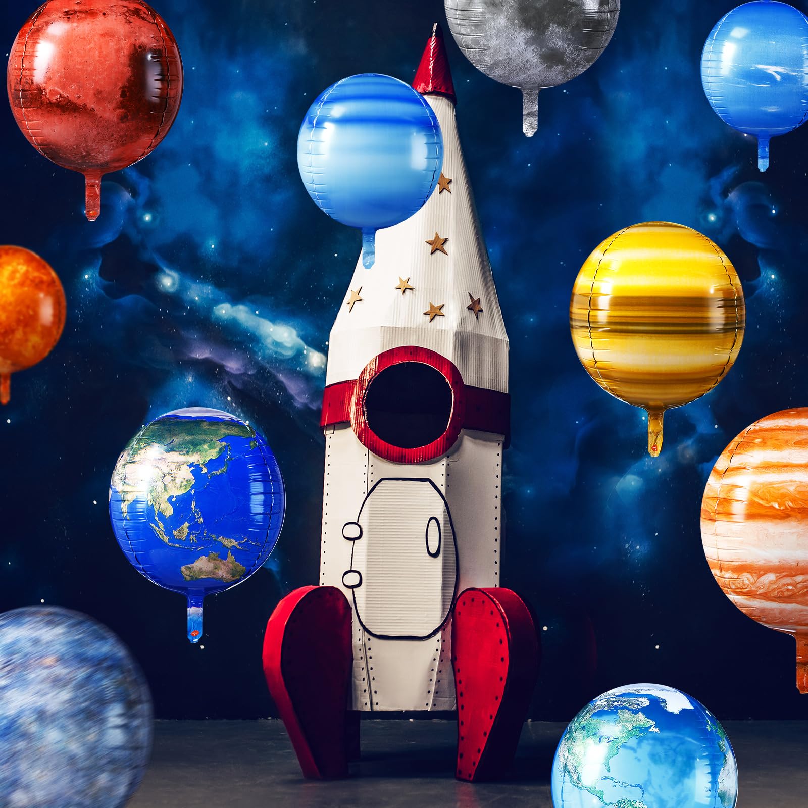 Snapklik.com : Poen 12 Pcs Space Balloons 22 Inch Large 4d Galaxy ...