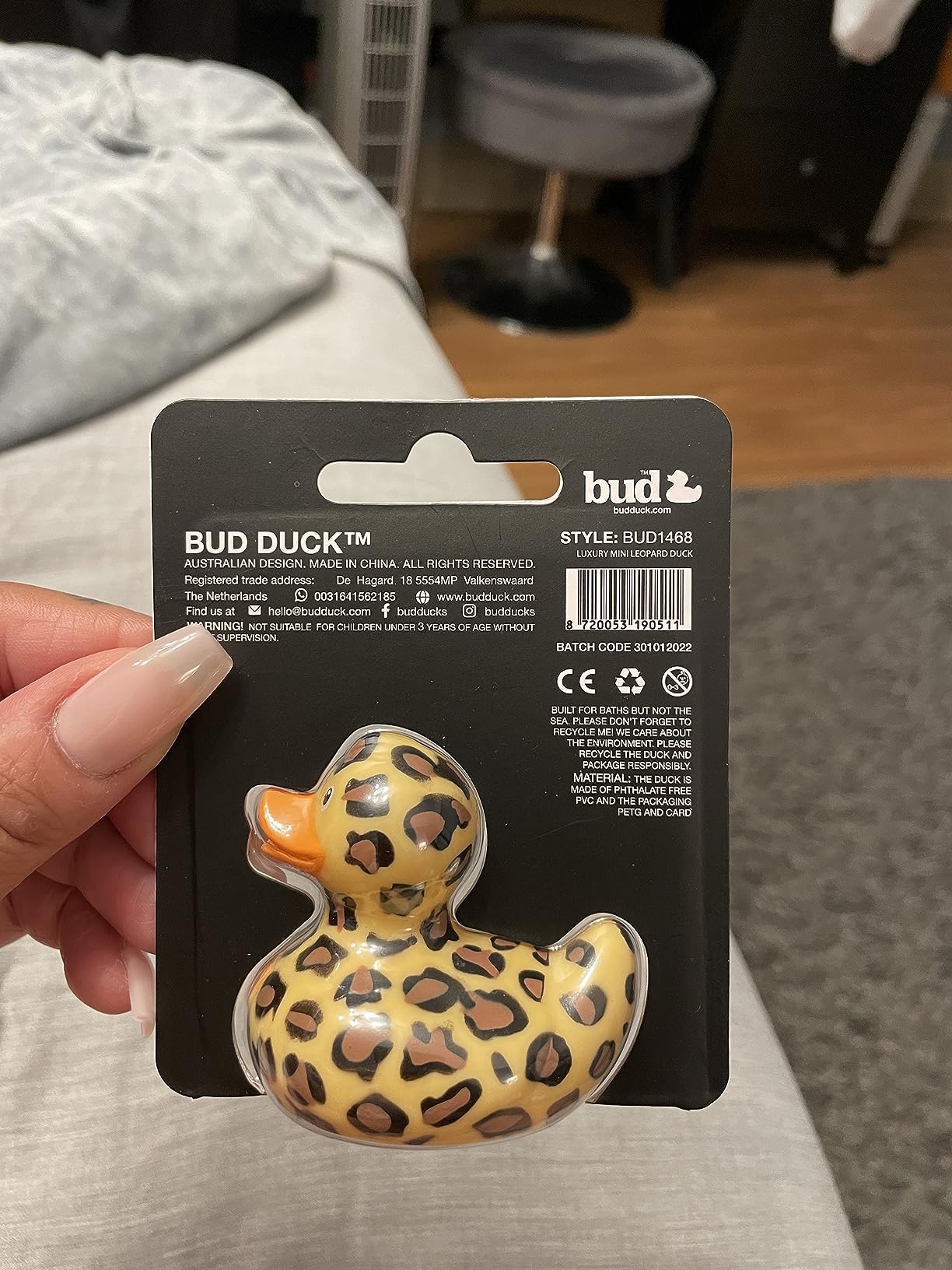 Amazon.com: Leopard (mini) Rubber Duck Bath Toy by Bud Duck | Elegant ...