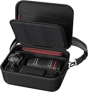 Amazon.com : ProCase Hard Shell Camera Case for Canon Rebel T7/EOS R100/R50/DSLR/SLR/Nikon/Sony ...
