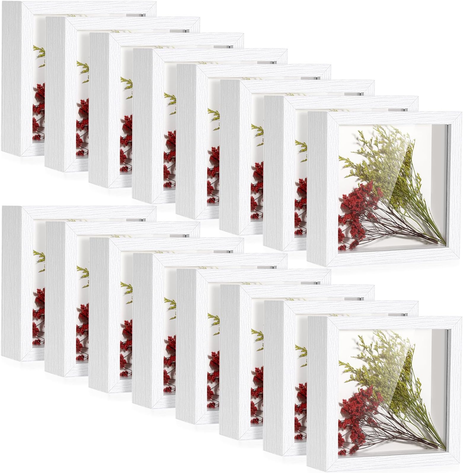 Amazon.com: 5” x 5” Unfinished Wooden Shadow Box Picture Frame by Make ...