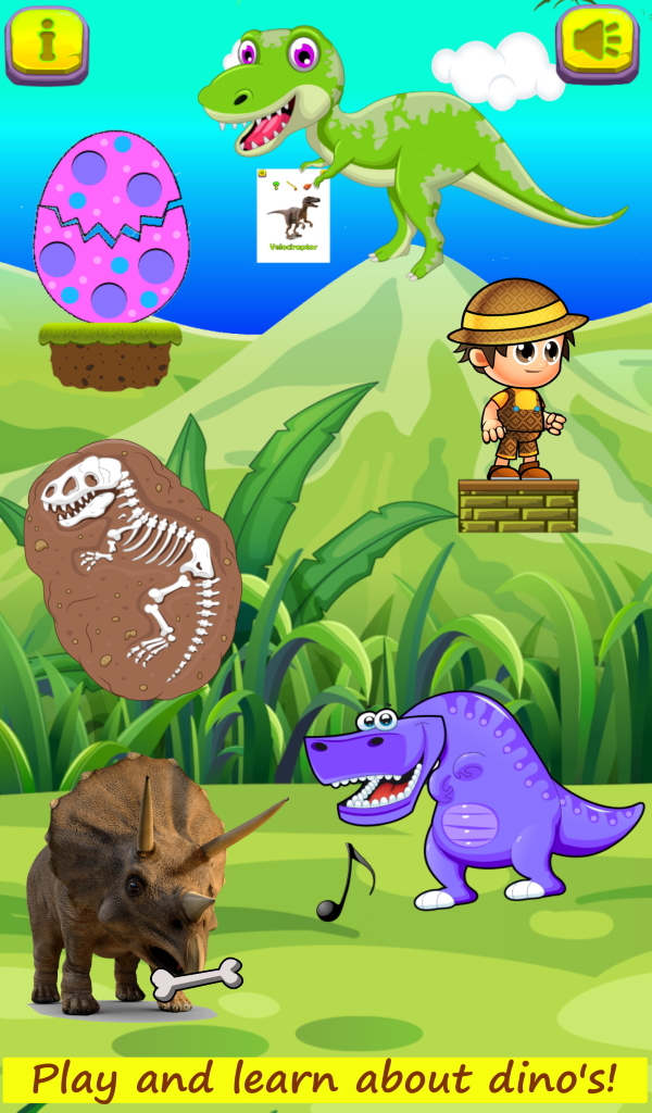 Dinosaur Games for Toddler Kids Free: For Ages 2 3 4 5 + - App on ...