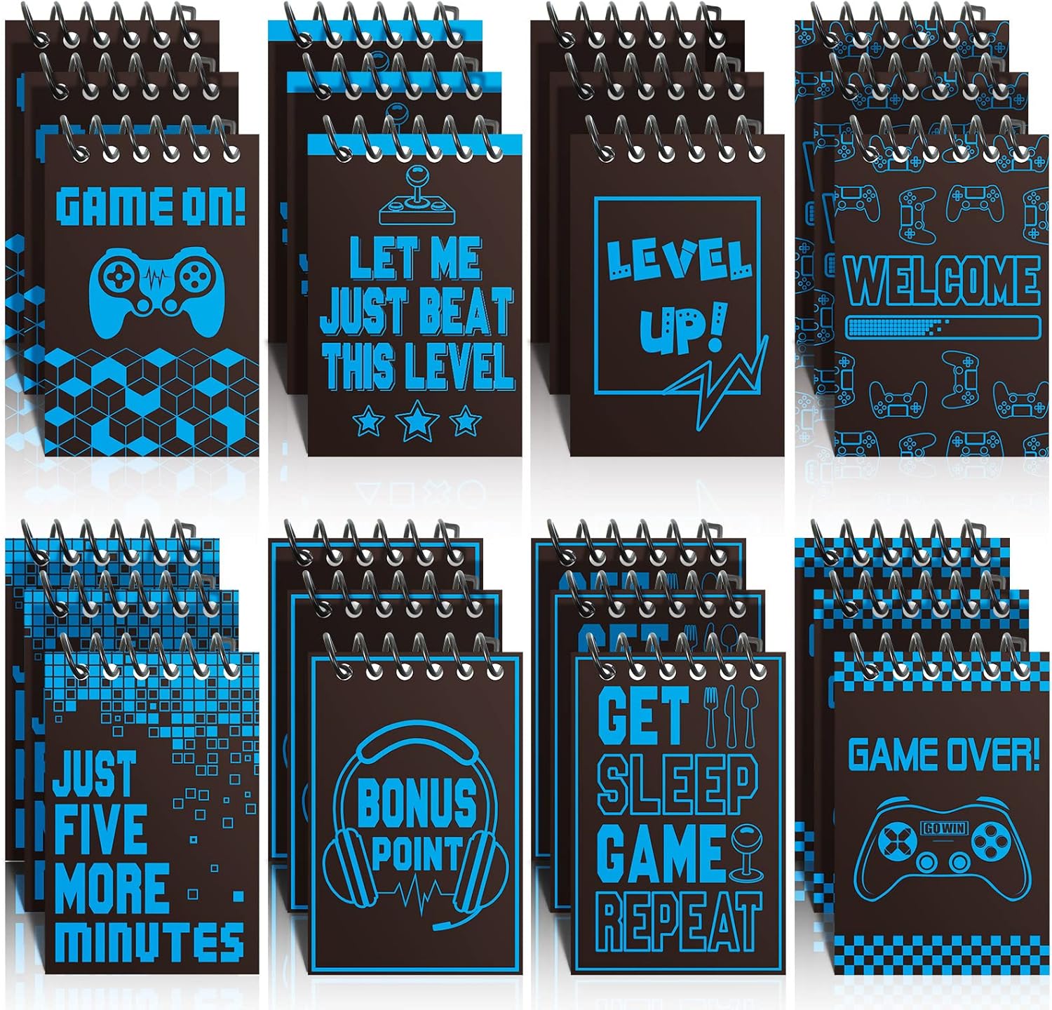 Amazon.com: 24 Pieces Gaming Mini Notepads Video Game Notebooks Gamer ...