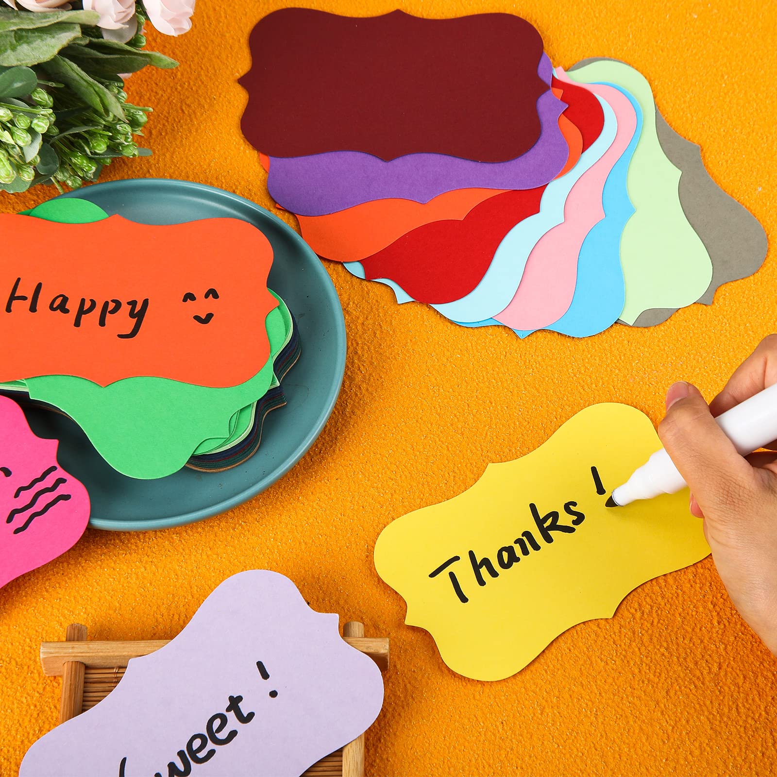 Snapklik.com : Yexiya 200 Pcs Blank Index Cards Printable Kraft ...