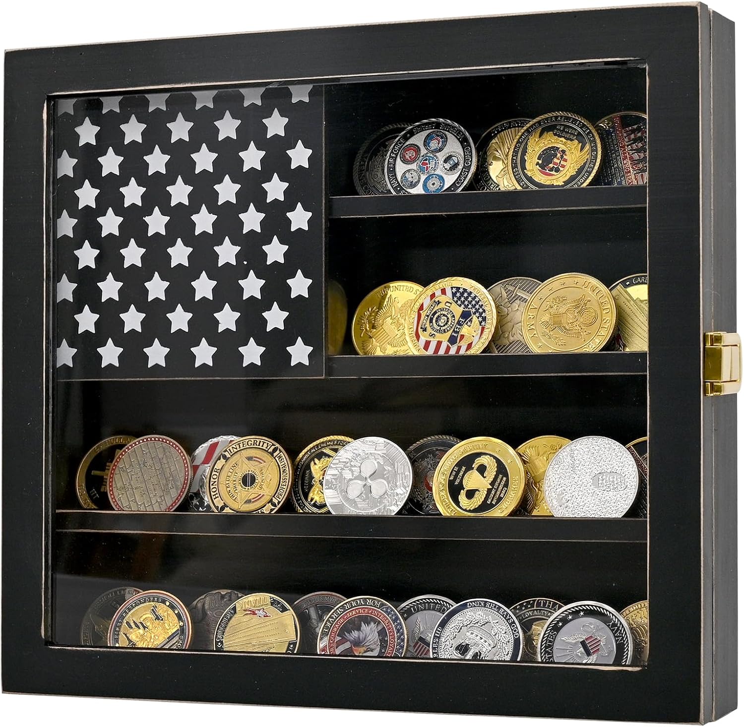 Amazon.com: SwallowLiving Wall Mounted Challenge Coin Display Stand ...