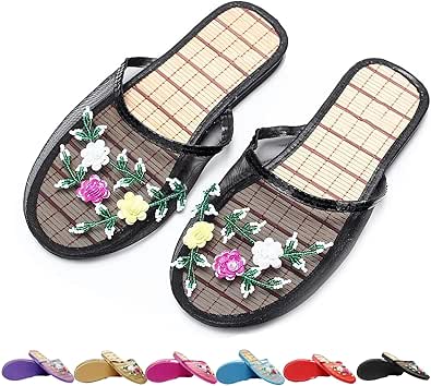 Amazon.com | Chinese Slippers for Women, Chinese Mesh Slippers for ...