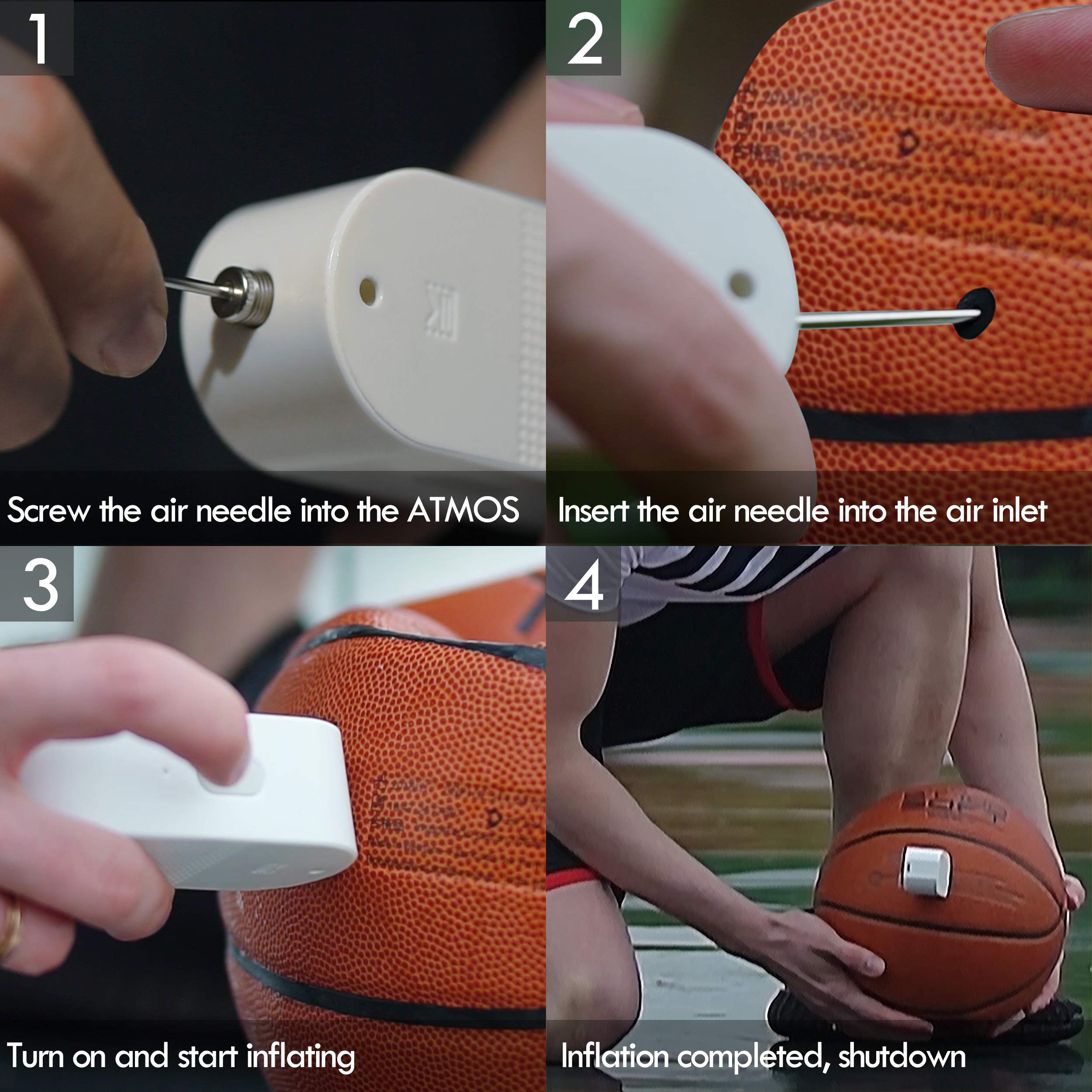 Buy FLEXTAILGEAR Atmos Portable Electric Ball Pump Rechargeable Mini ...