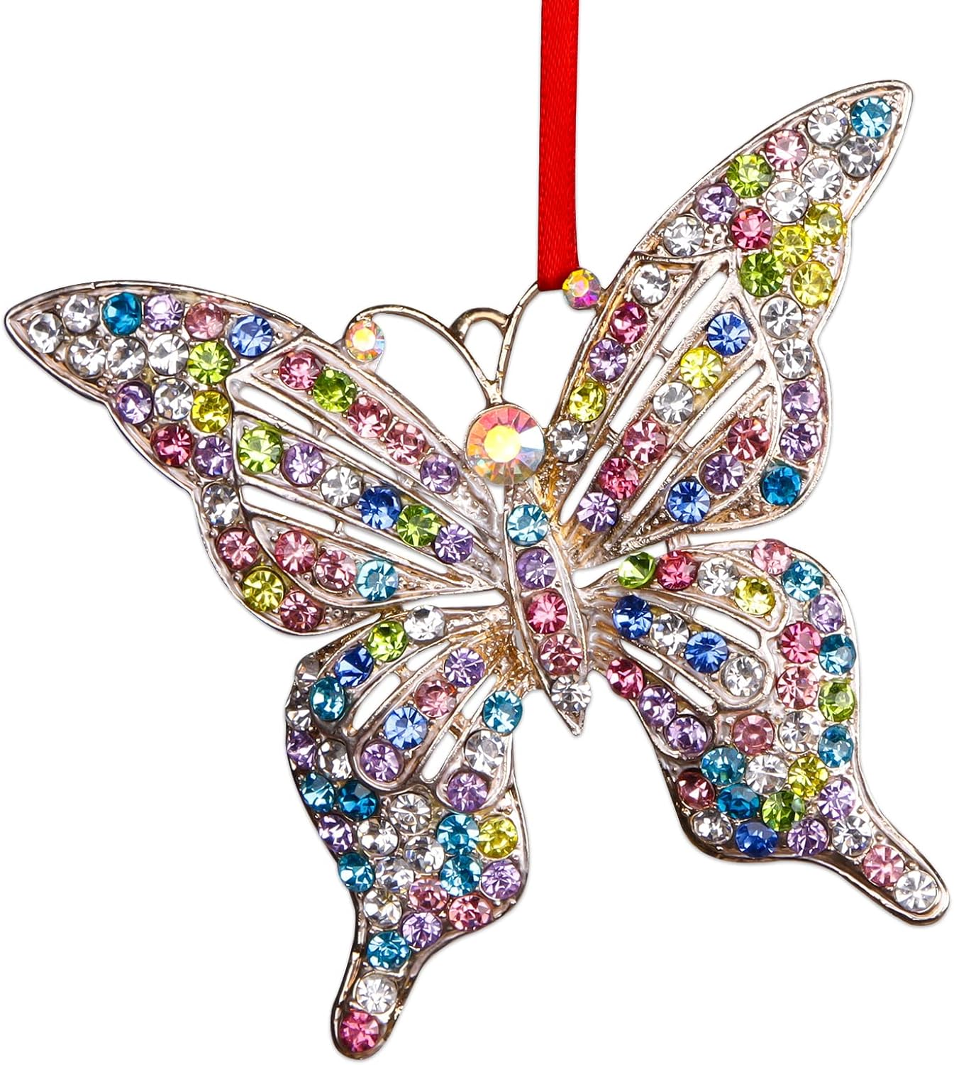 Amazon.com: Whatsign Butterfly Christmas Ornaments - Butterfly Gifts ...