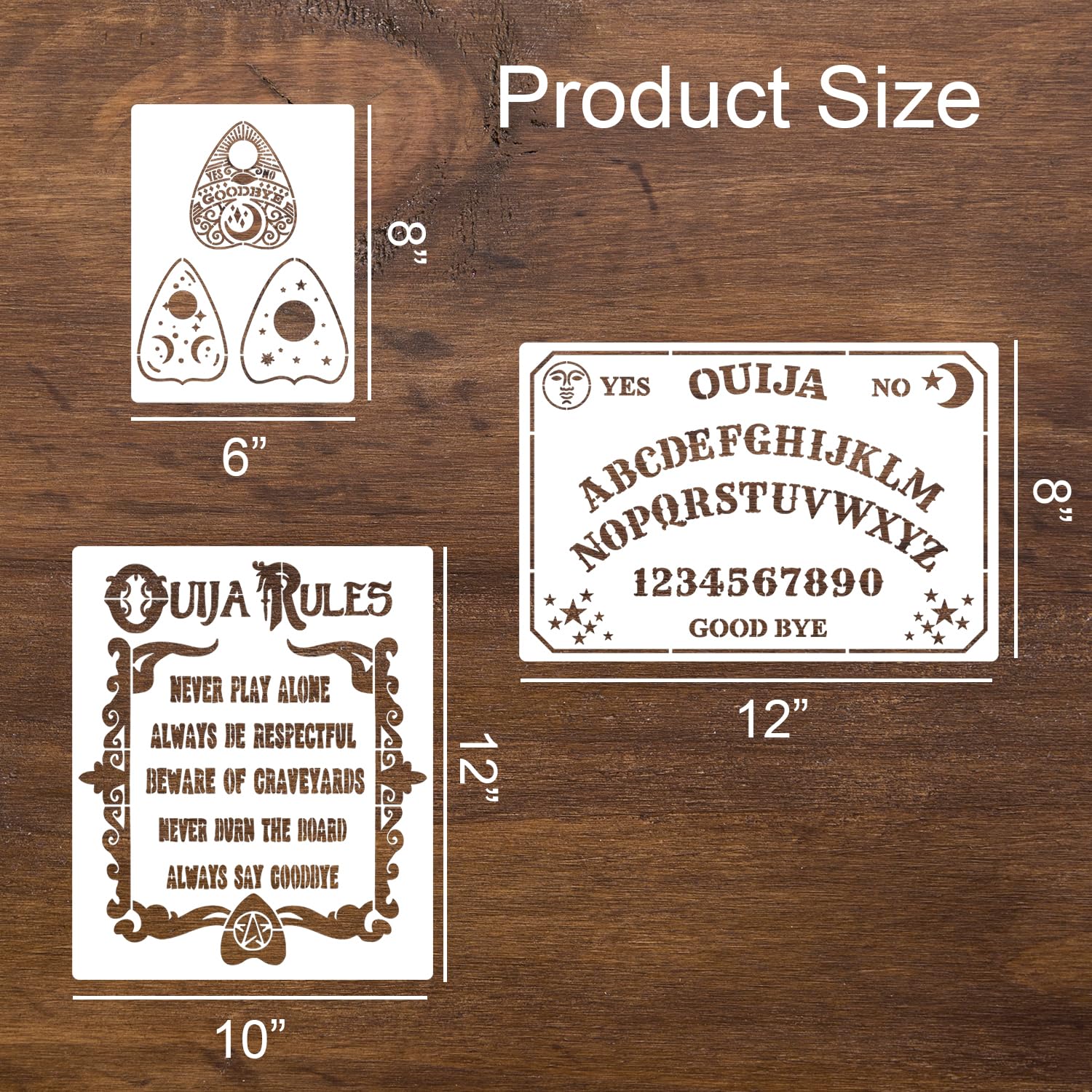 Snapklik.com : Ouija Board Stencils For Painting Ouija Game Stencil For ...