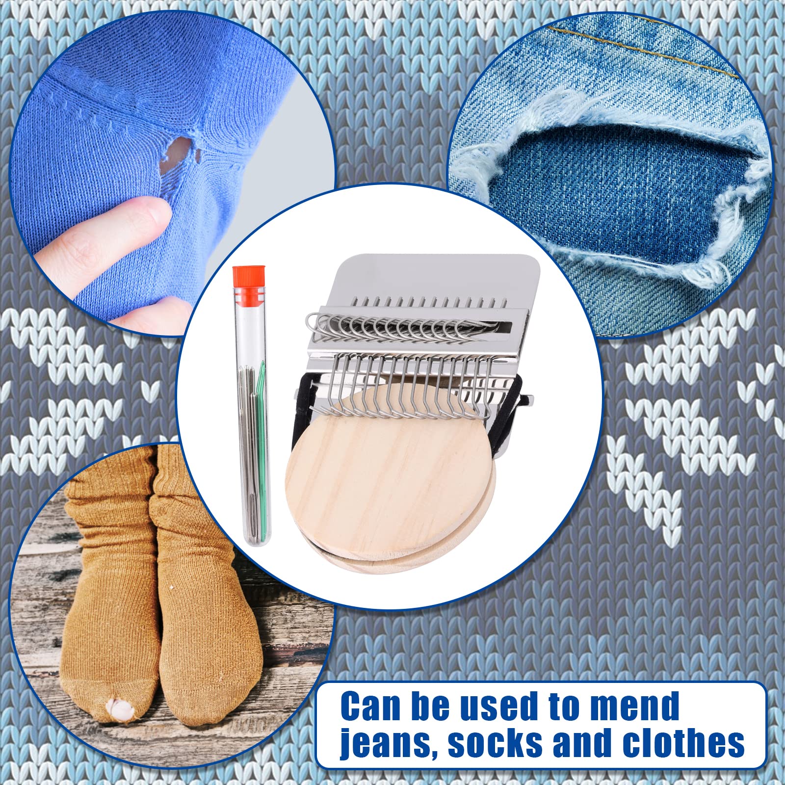 DIY Fabric Mending Quickly Mini Darning Loom Kit - Speedweve Type ...