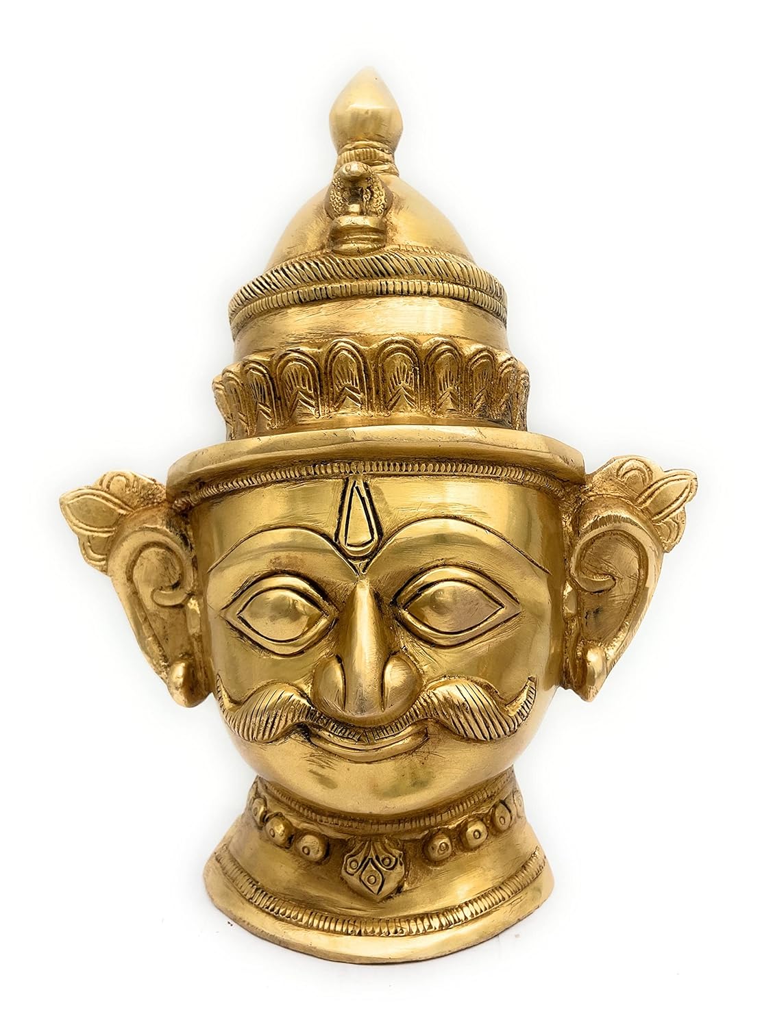 Buy South Indian Arts Brass Shiva Face | Shiva Face for Pooja| Brass ...