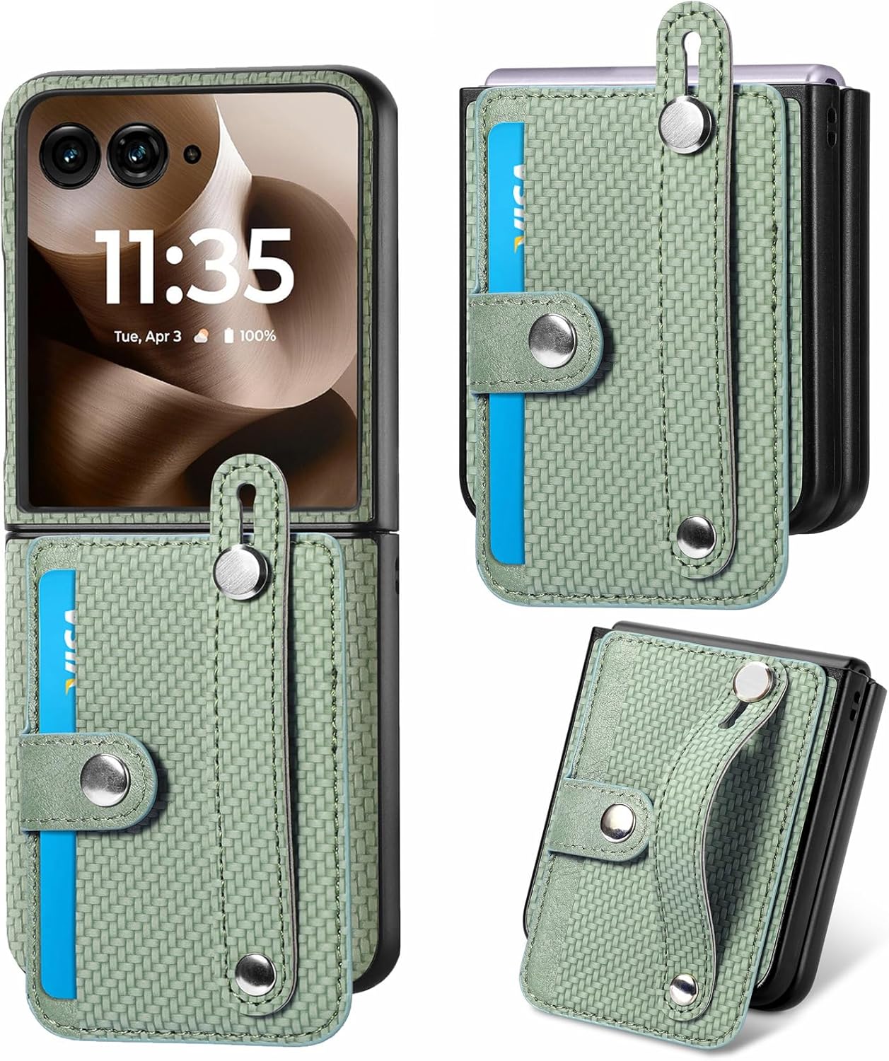 Amazon.com: Futanwei for Motorola Razr Ultra Wallet Case with Card ...