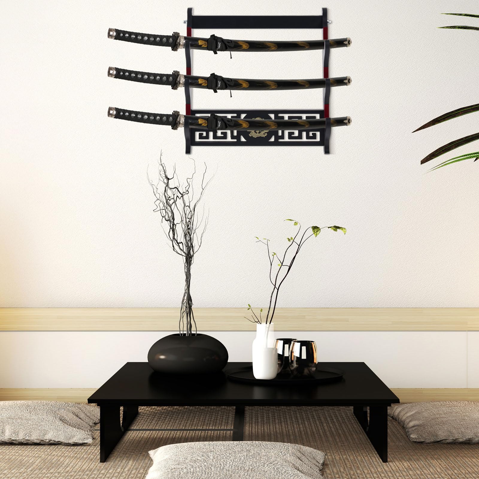 Snapklik.com : Barydat Katana Sword Holder Stand Wall Mount Katana ...