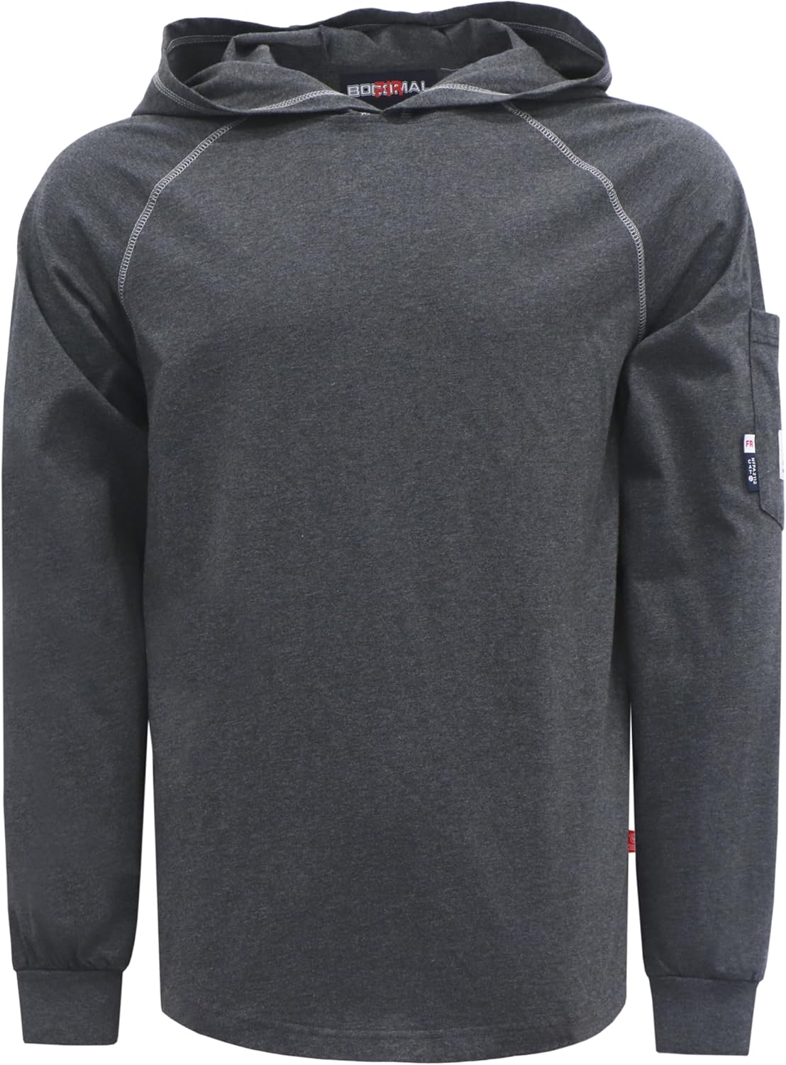 Amazon.com: BOCOMAL FR Hooded T Shirts Heather Series 6oz Flame ...