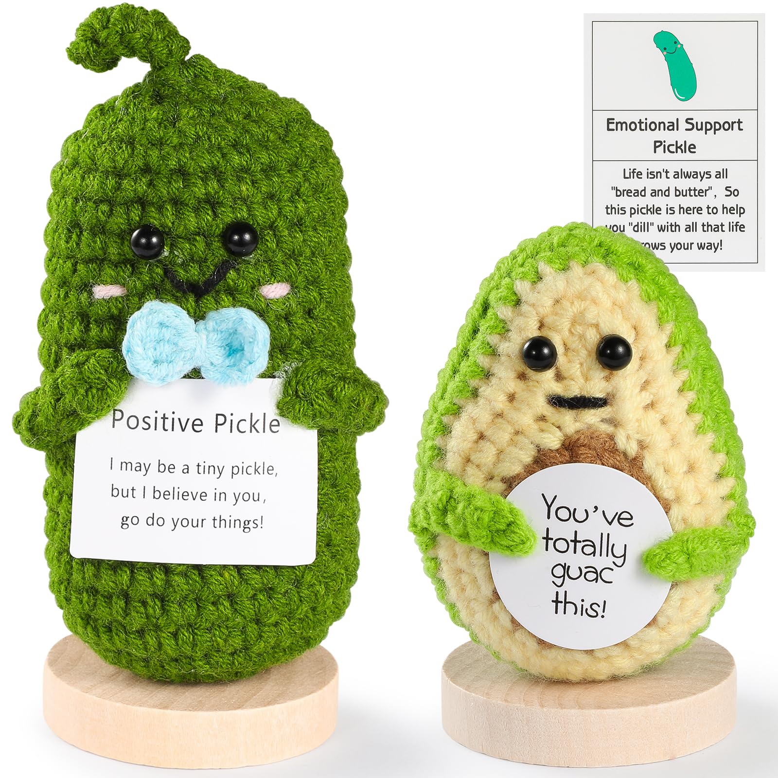 Amazon.com: 2pcs Handmade Emotional Support Pickled Cucumber Gift ...
