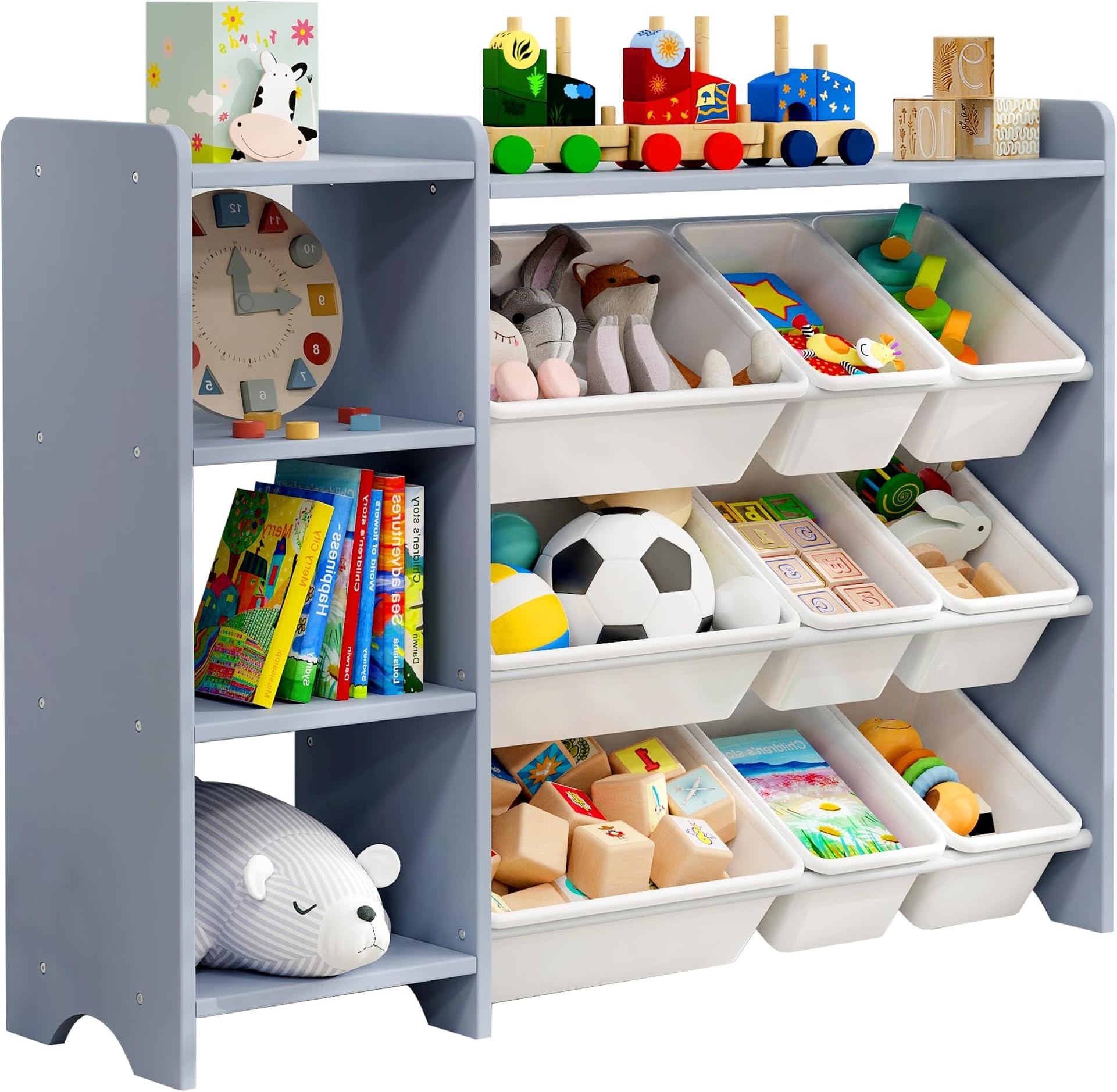 Amazon.com: Xilingol Kids Toy Storage Organizer, 4-Tier Toy Organizers ...