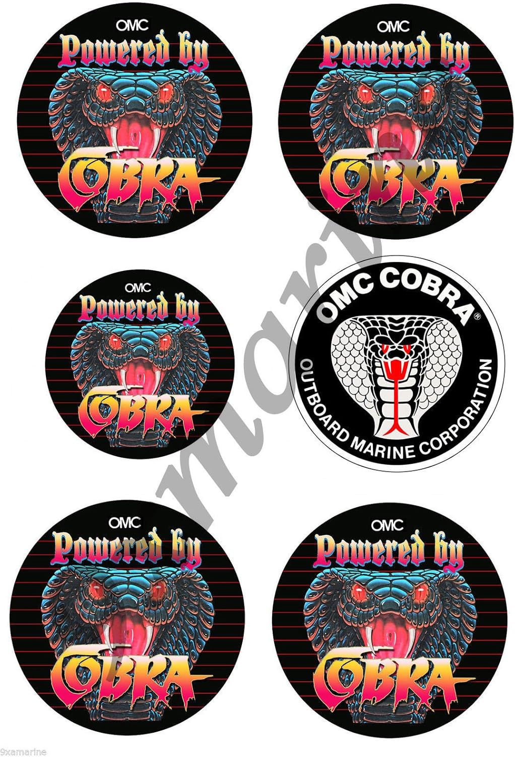 Amazon.com: OMC Cobra Sticker Set : Automotive