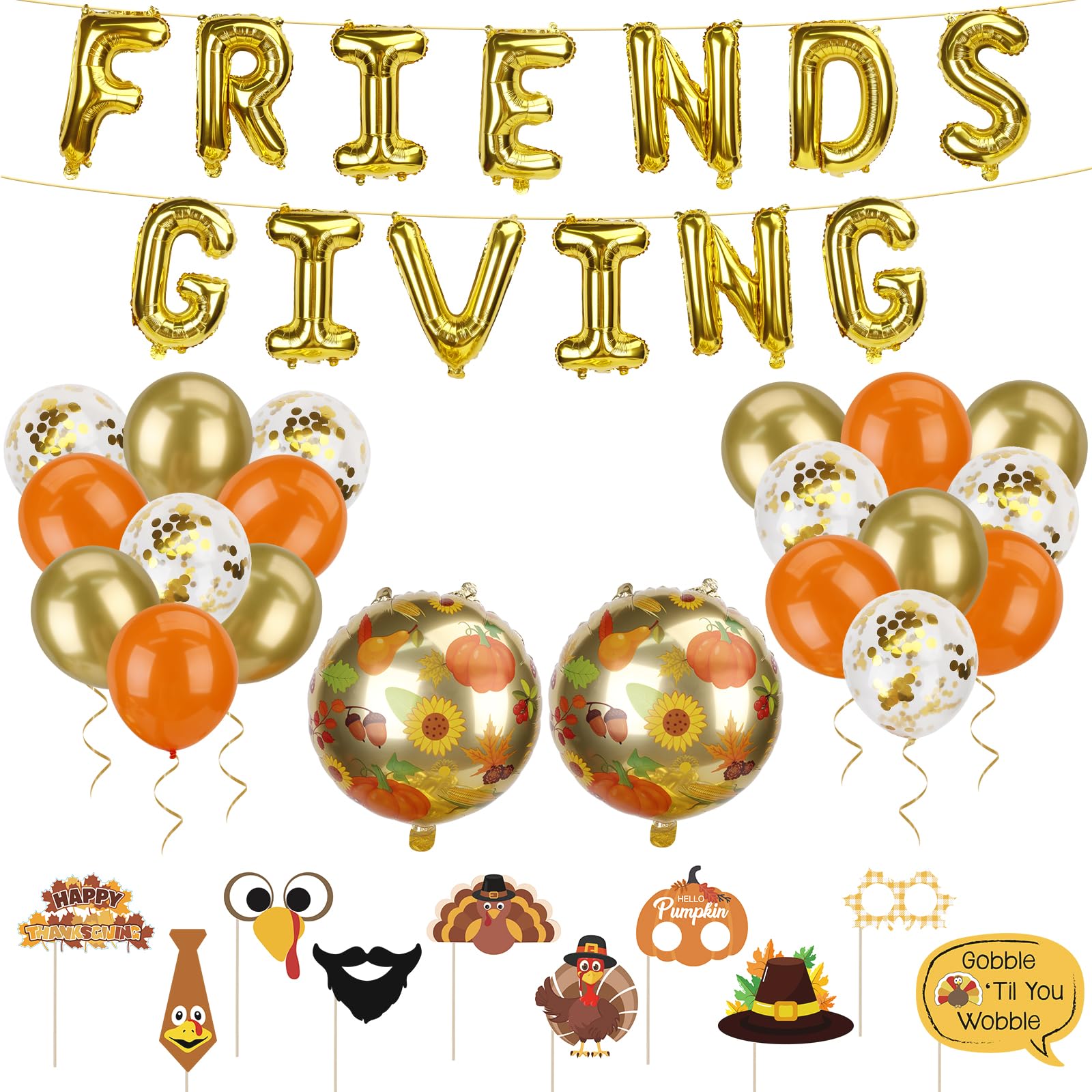 Amazon.com: Friendsgiving Party Decorations, Friendsgiving Balloons ...
