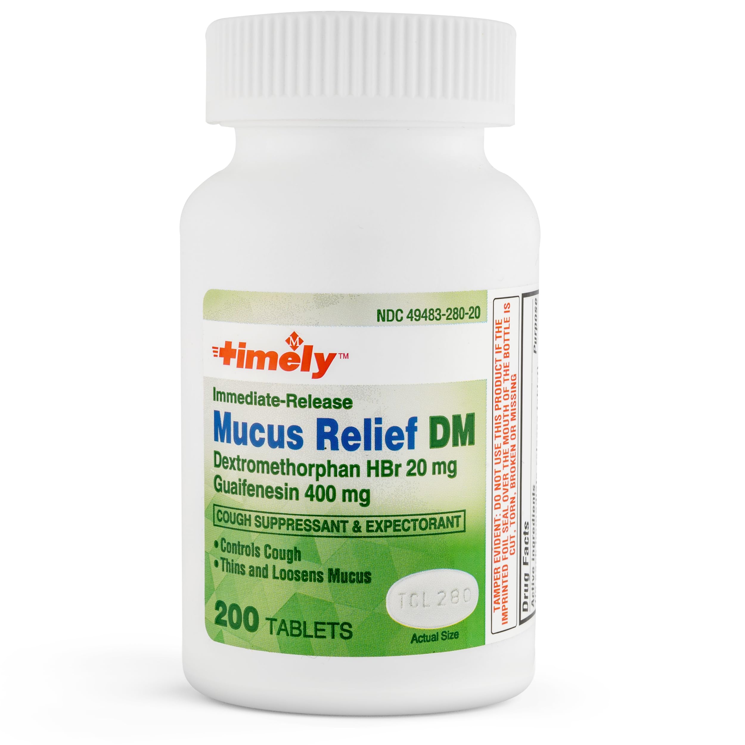 Buy TIME-CAP LABS, INC. Timely Mucus DM 200 s - Dextromethorphan HBr ...